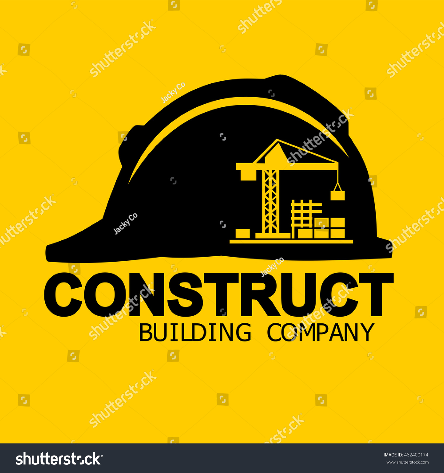 Construct Building Logo Industrial Working Concept Stock Vector ...
