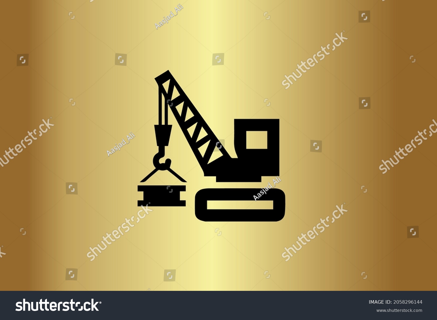 Construction Basic Elegant Minimal Artistic Design Stock Vector ...