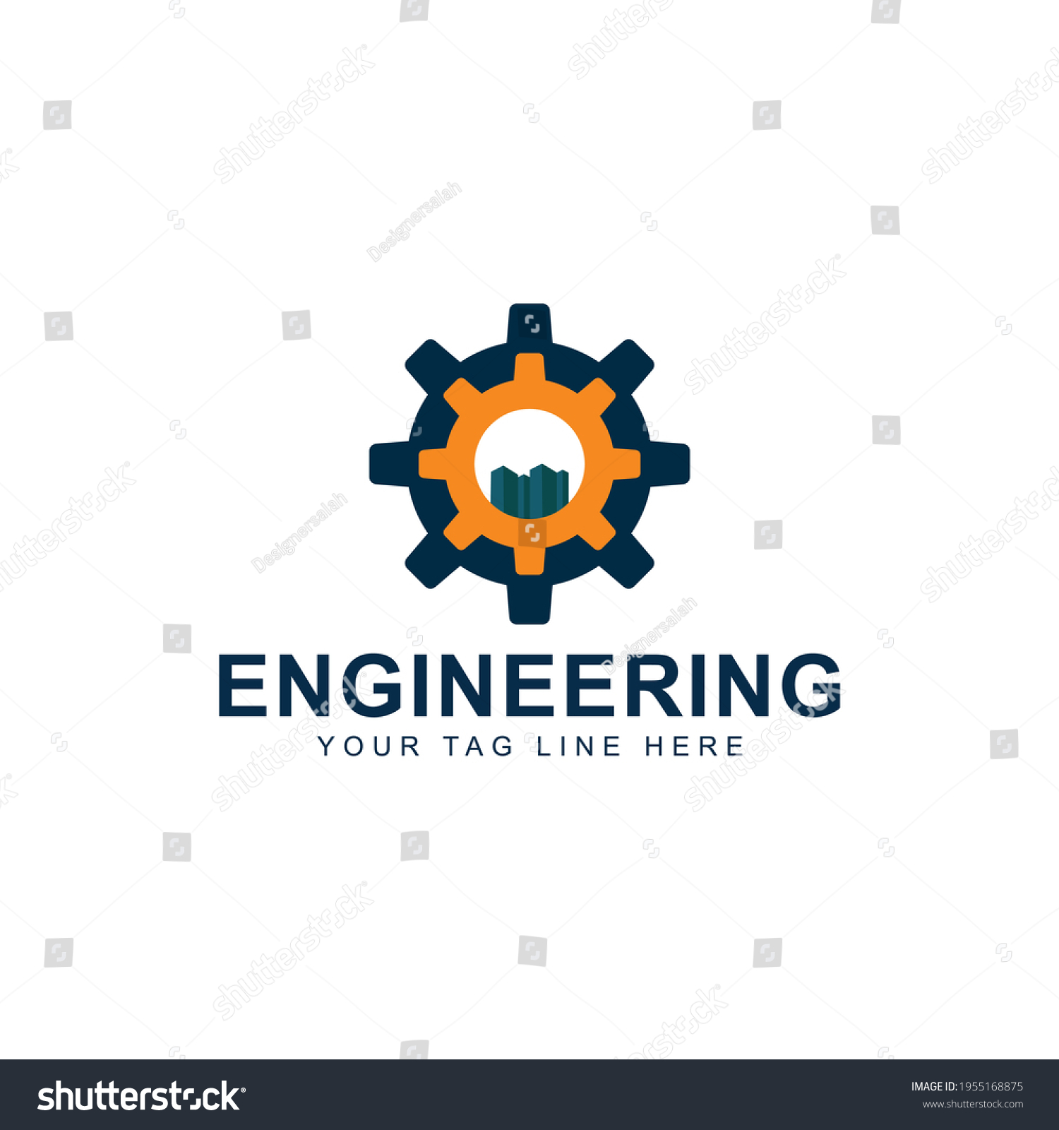 Construction Civil Engineering Logo Design Stock Vector (Royalty Free ...