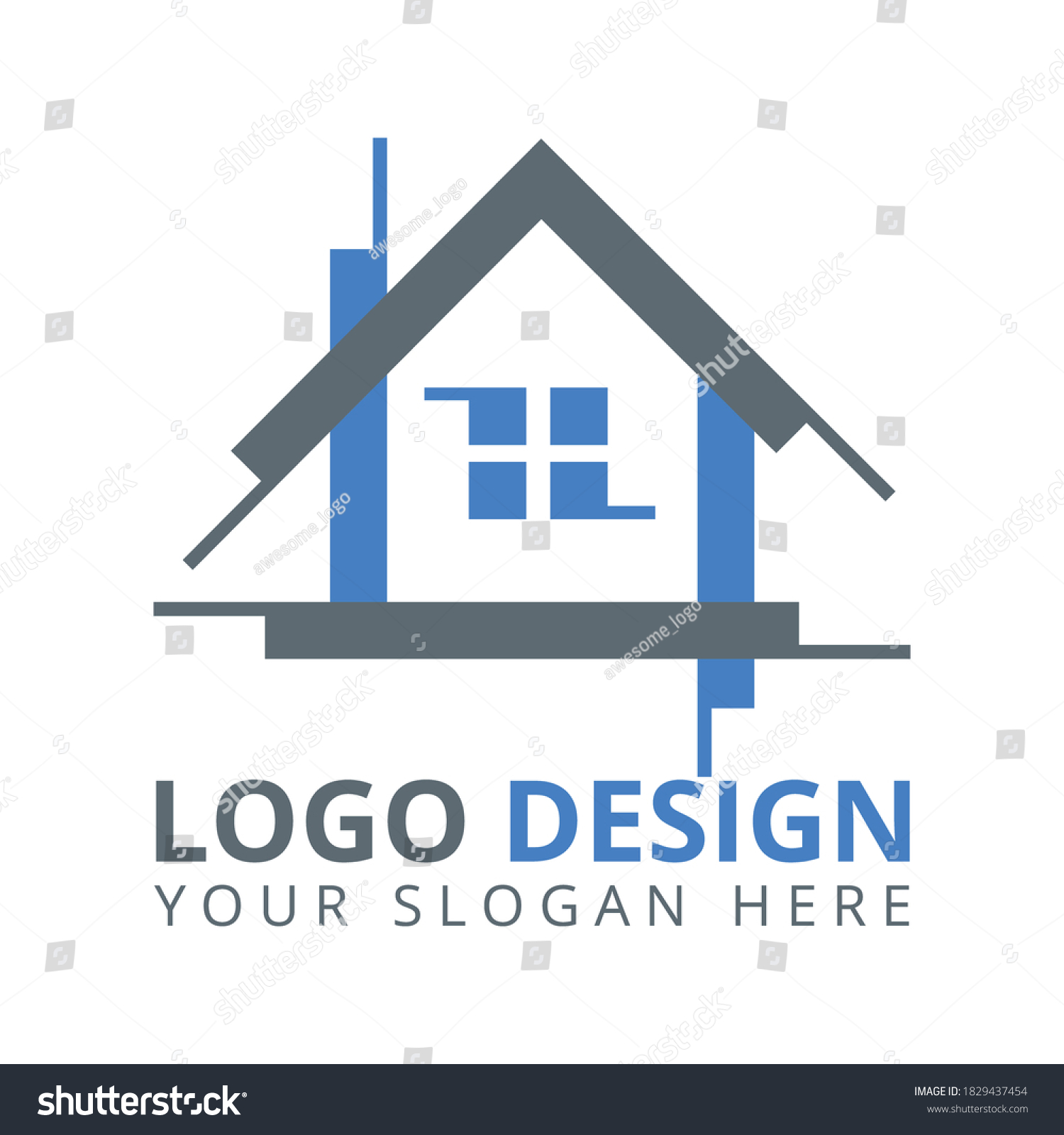 Construction Company Logo Design Vector Stock Vector (Royalty Free ...