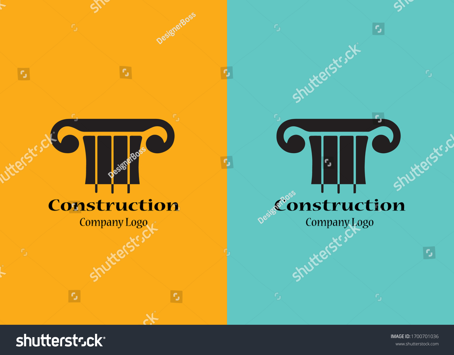Construction Company Logo Vector Illustration Stock Vector (Royalty ...