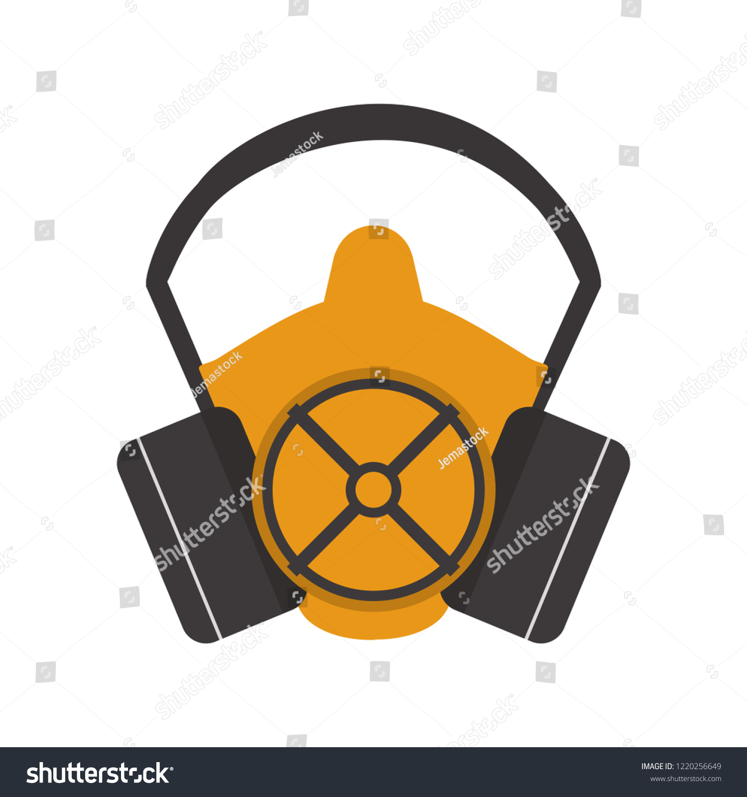 Construction Dust Mask Stock Vector (Royalty Free) 1220256649 ...