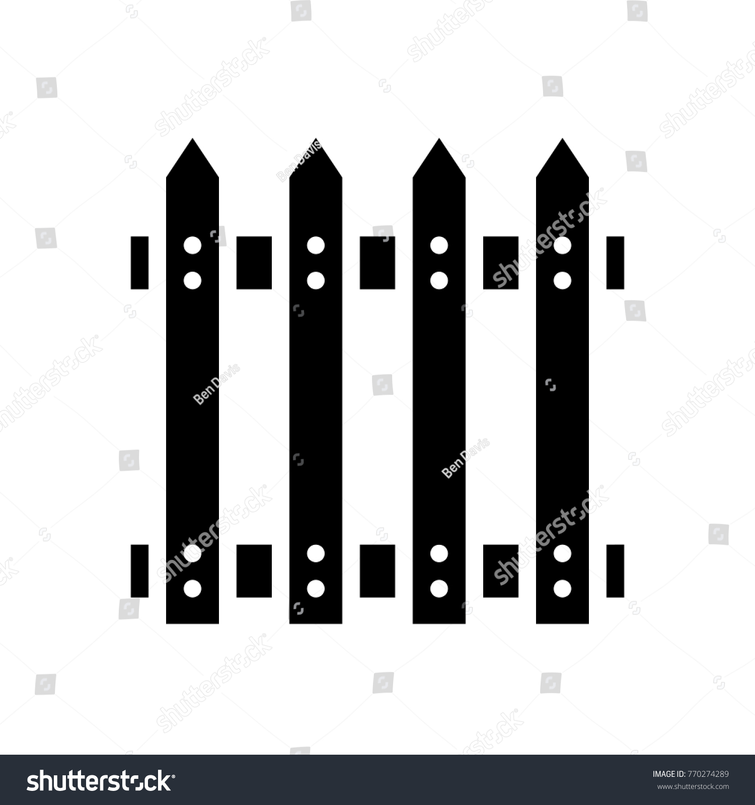 Construction Fence Stock Vector (Royalty Free) 770274289 | Shutterstock