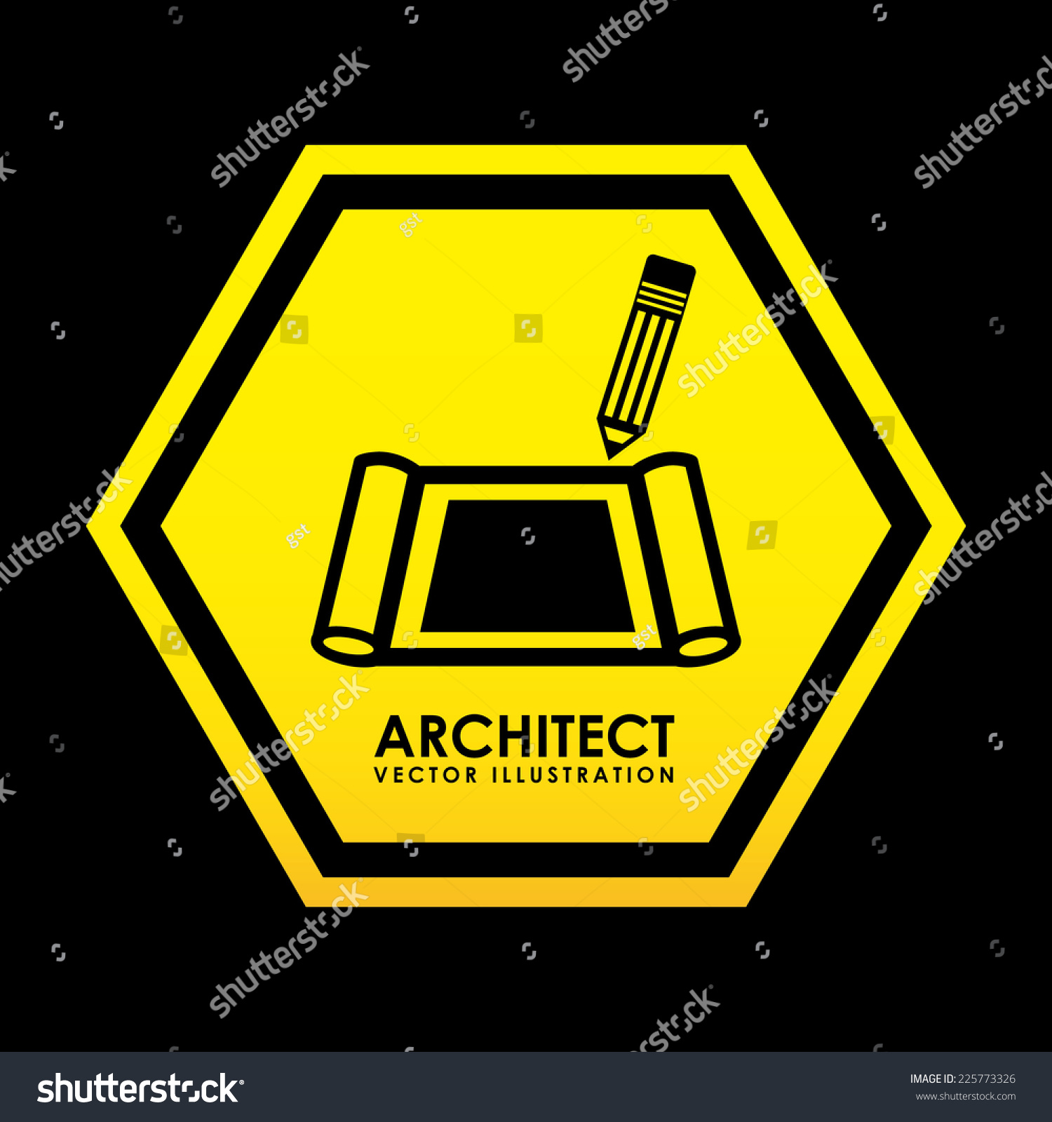 Construction Graphic Design Vector Illustration Stock Vector (Royalty ...