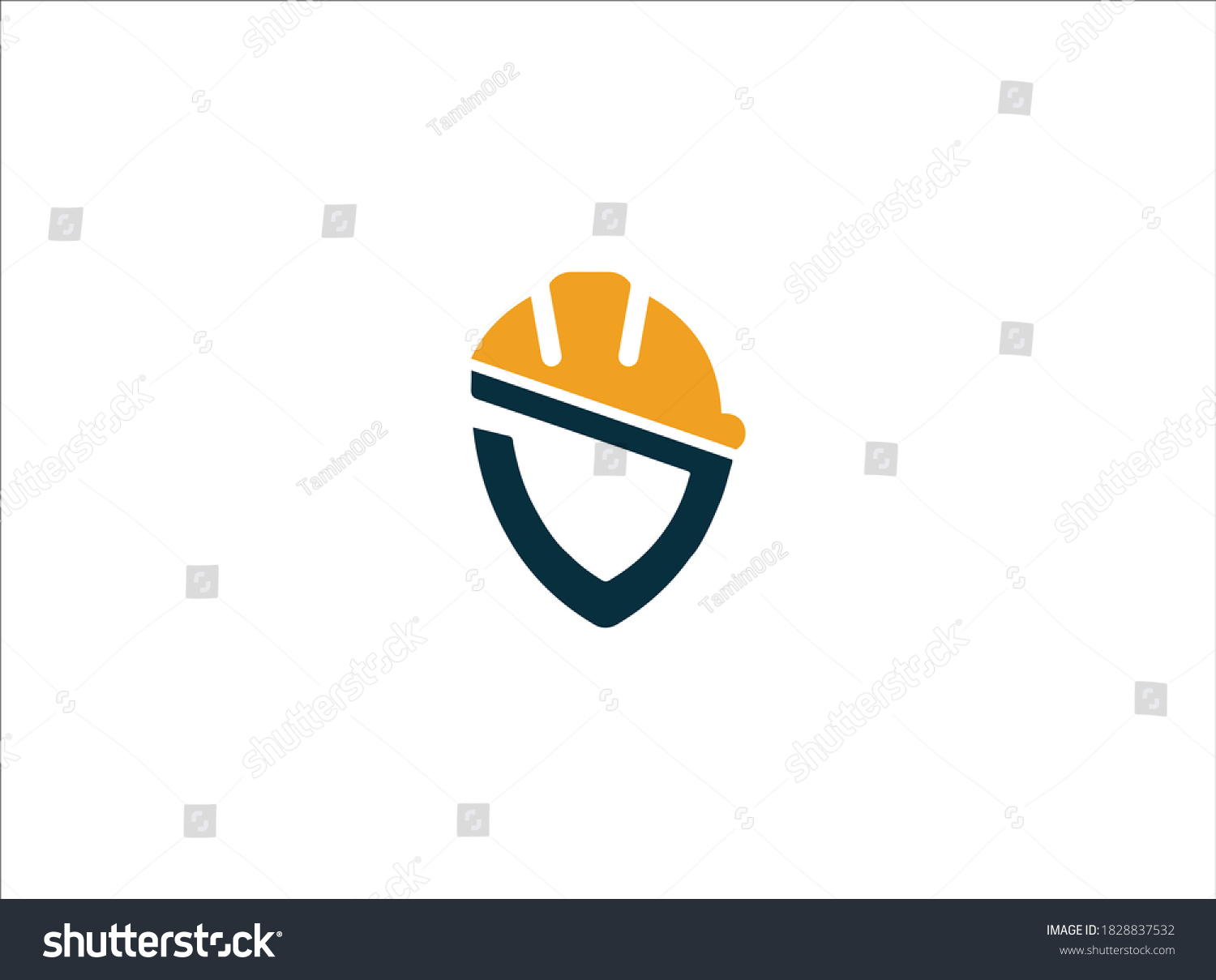 Construction Helmet Logo Design Minimal Logo Stock Vector (Royalty Free ...