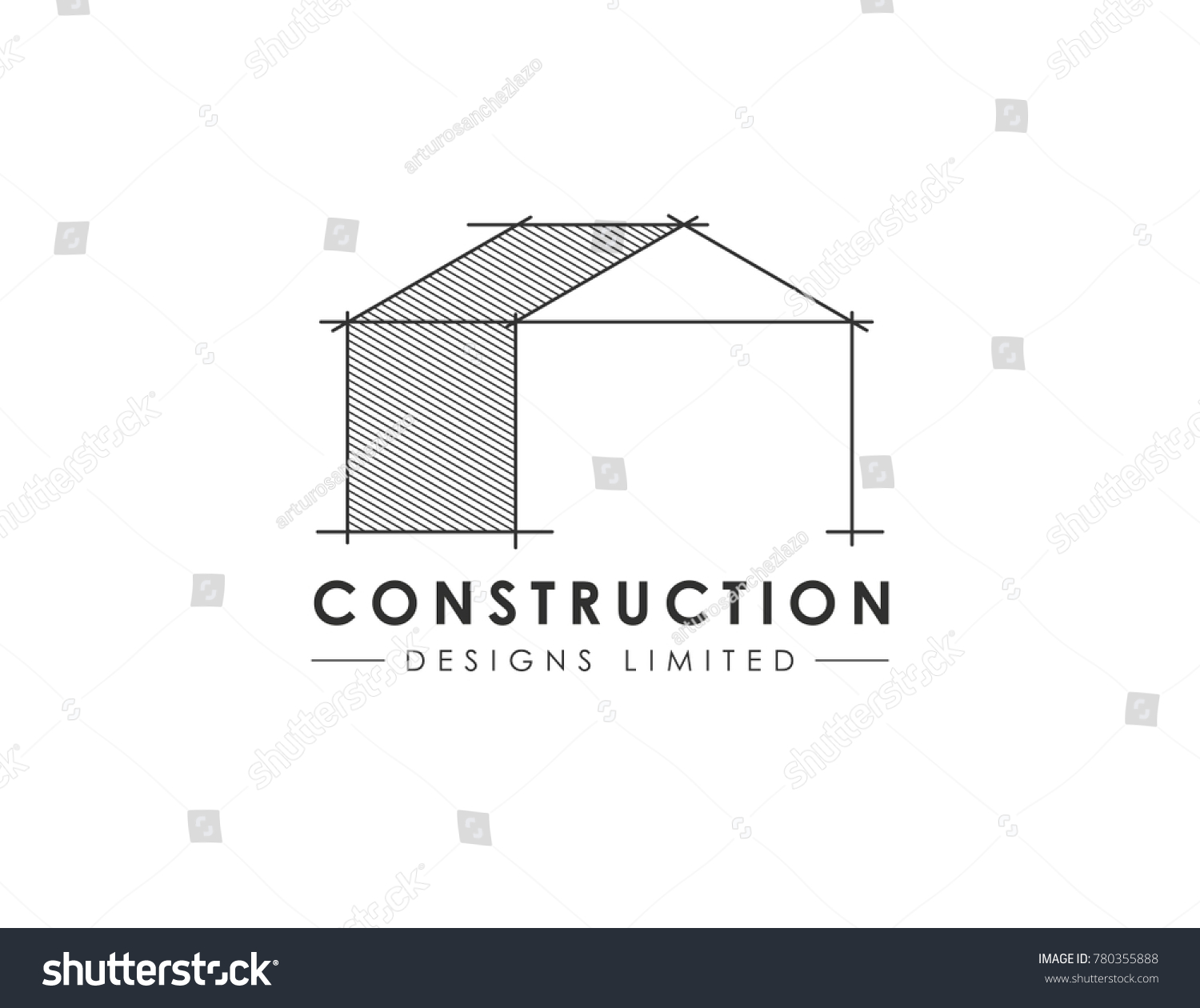 Construction House Logo Stock Vector (Royalty Free) 780355888 ...
