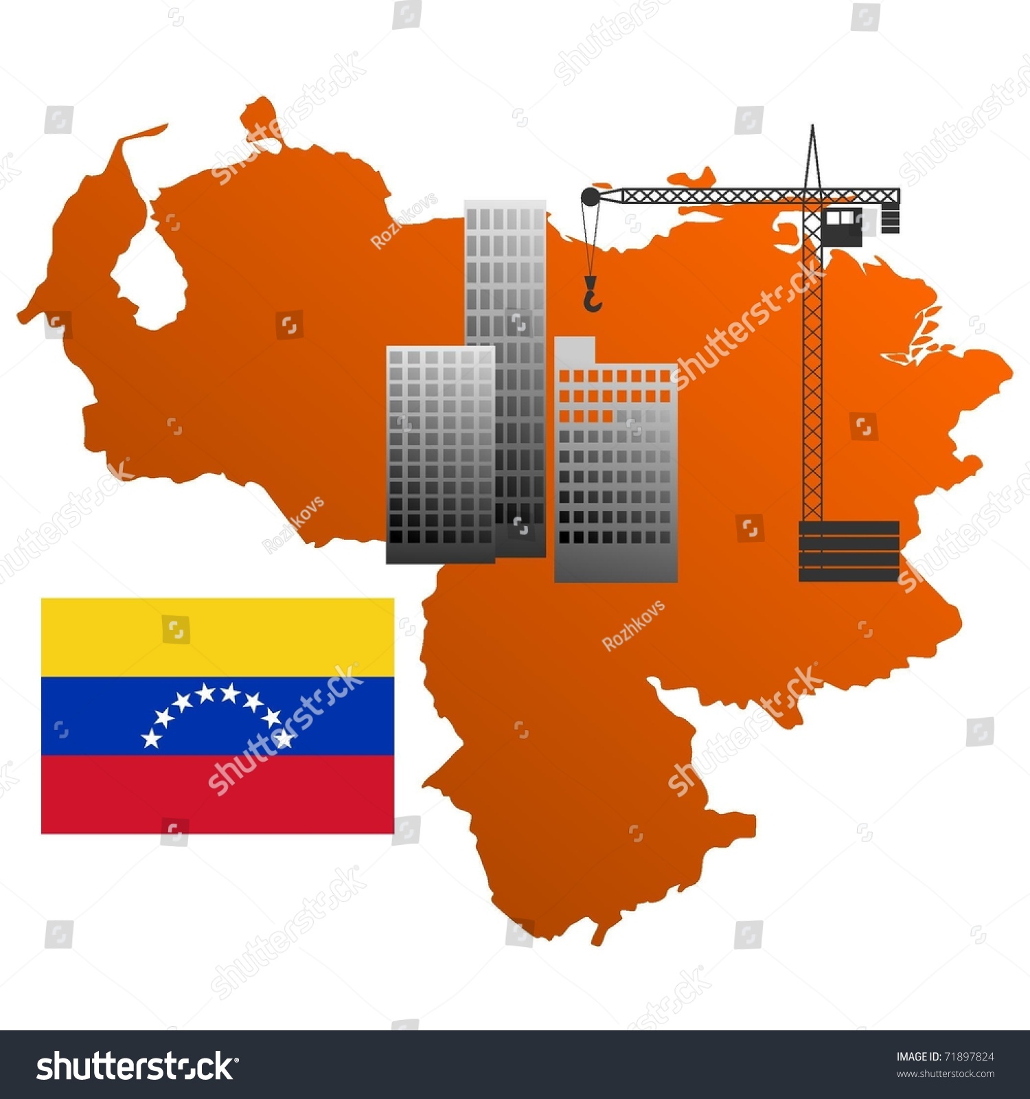 Construction Venezuela Vector Stock Vector (Royalty Free) 71897824