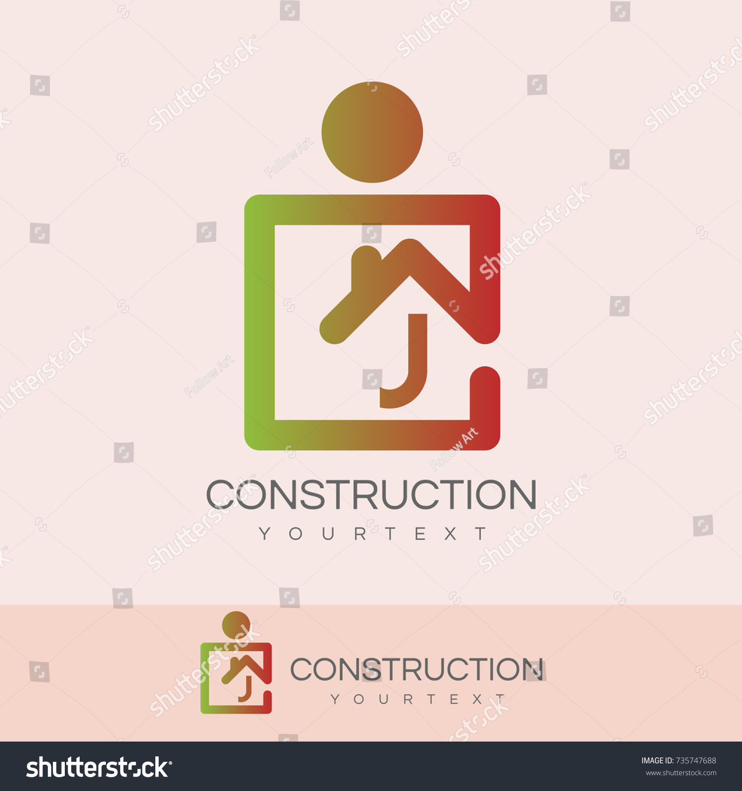 Construction Initial Letter J Logo Design Stock Vector (Royalty Free ...
