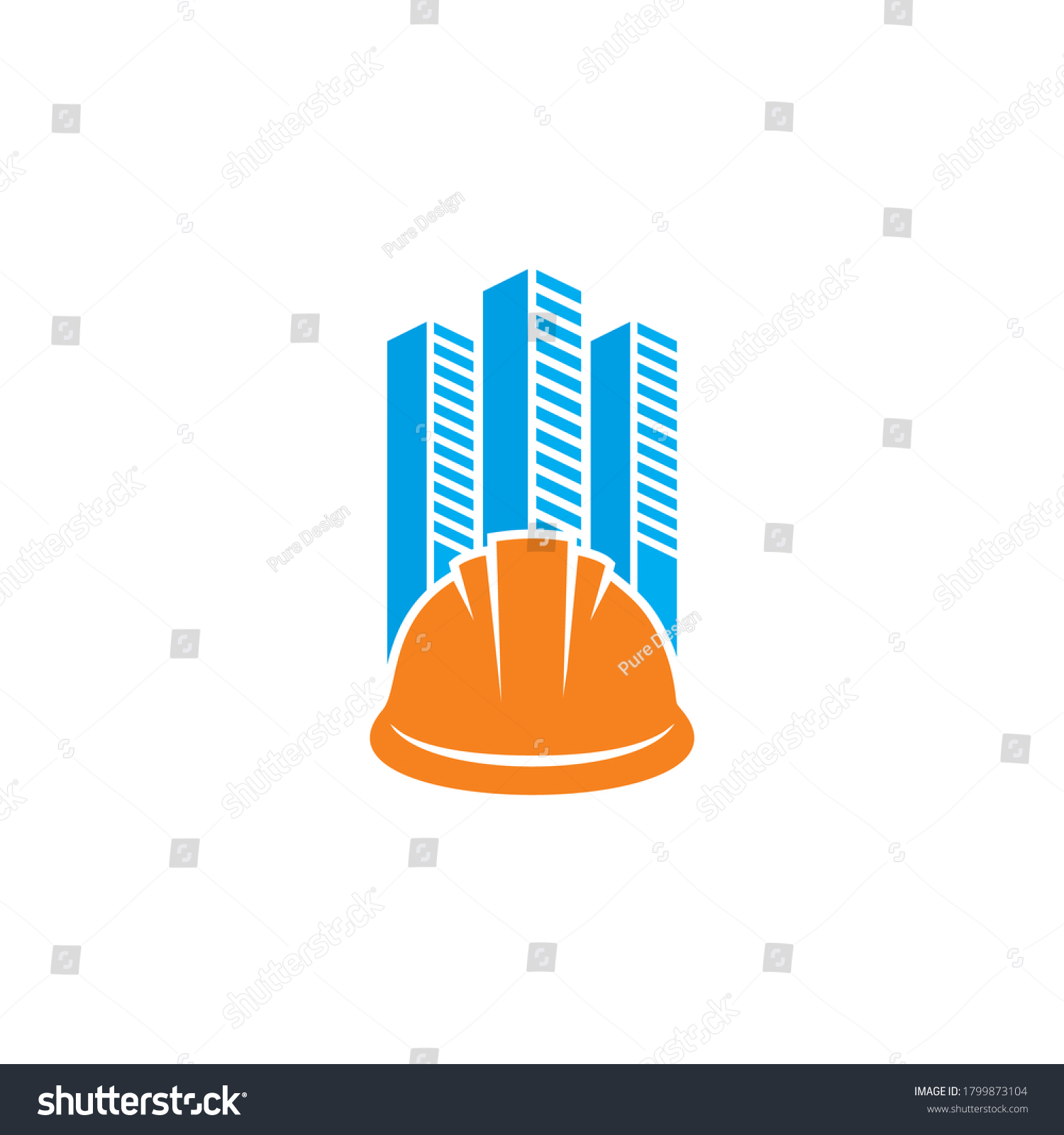 Construction Logo Builder Logo Vector: เวกเตอร์สต็อก (ปลอดค่าลิขสิทธิ์ ...