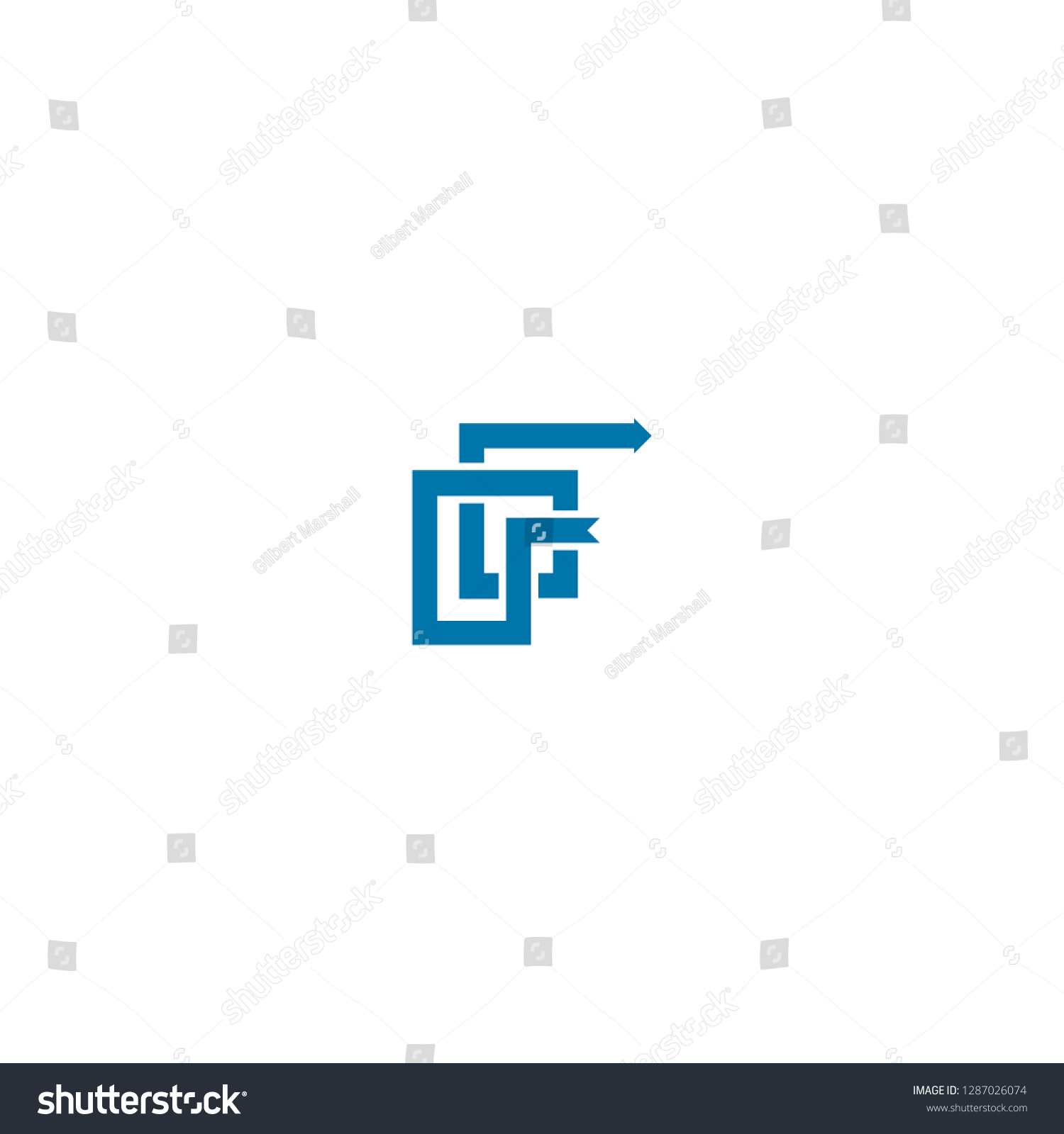 Construction Logo Line Stock Vector (Royalty Free) 1287026074 ...