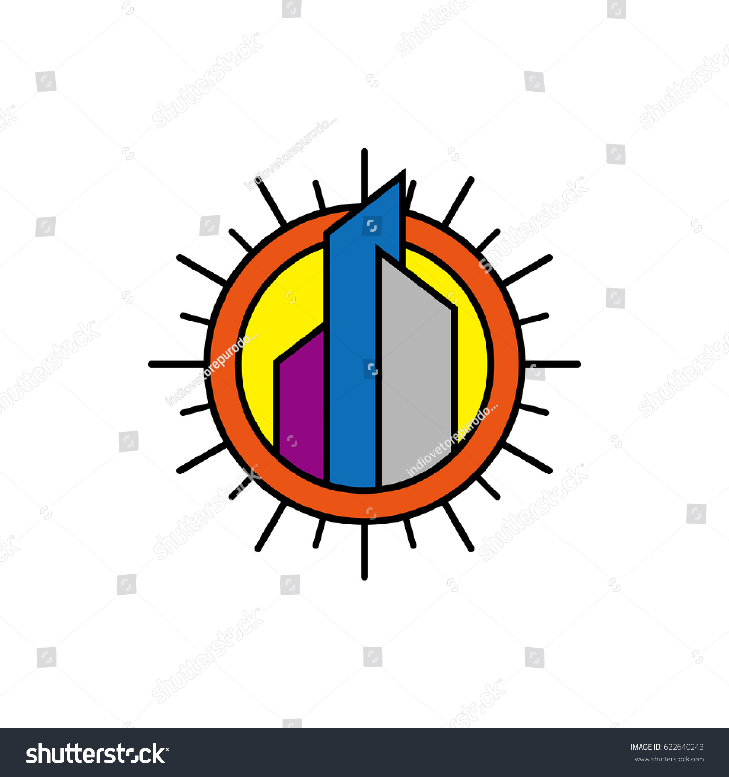 Construction Logo Symbol Stock Vector (Royalty Free) 622640243 ...