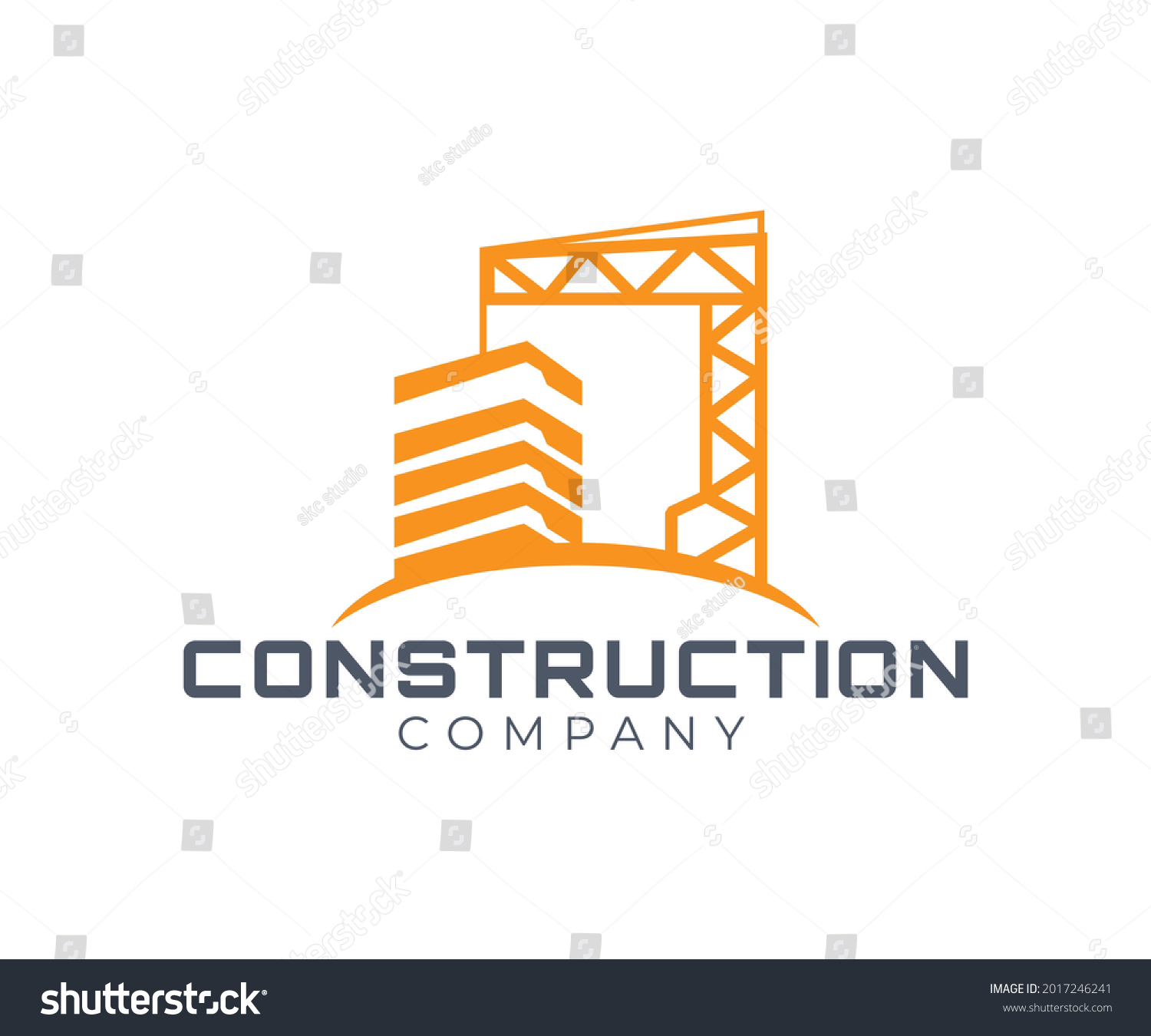 plantilla de logotipo de construcción, diseño: vector de stock (libre ...