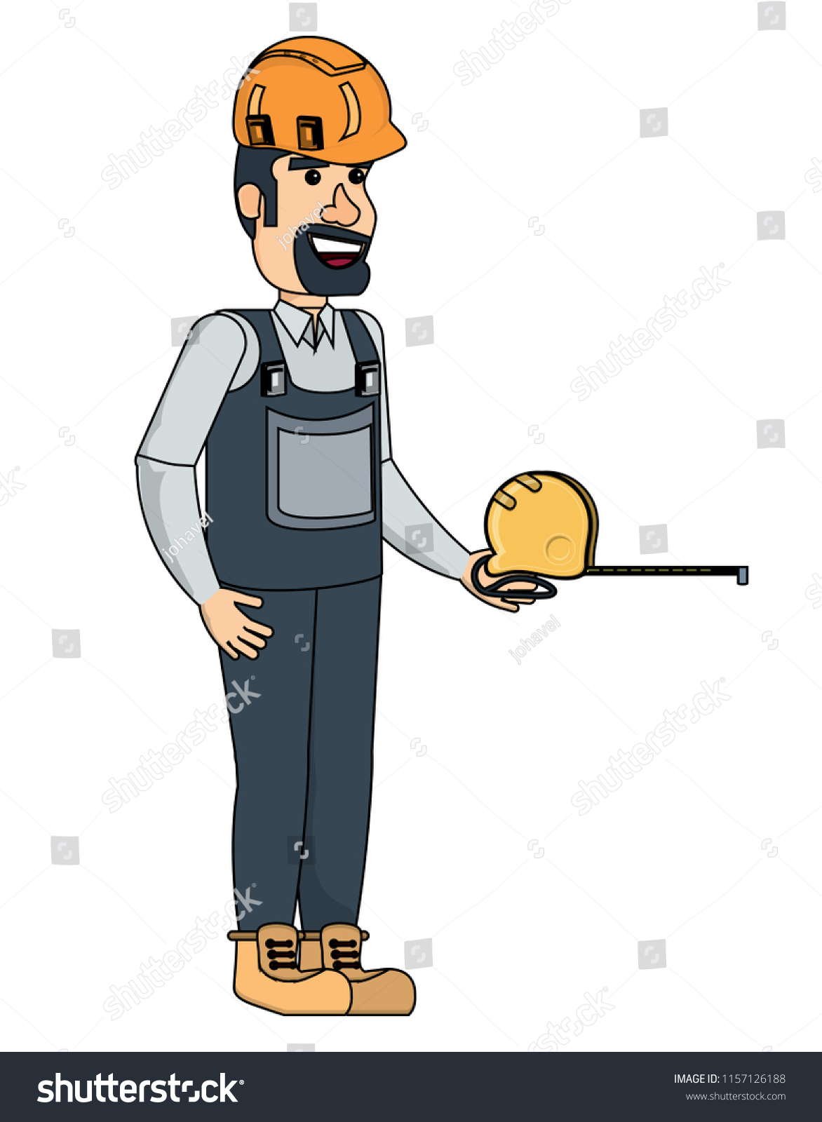 Construction Man Design Stock Vector (Royalty Free) 1157126188 ...