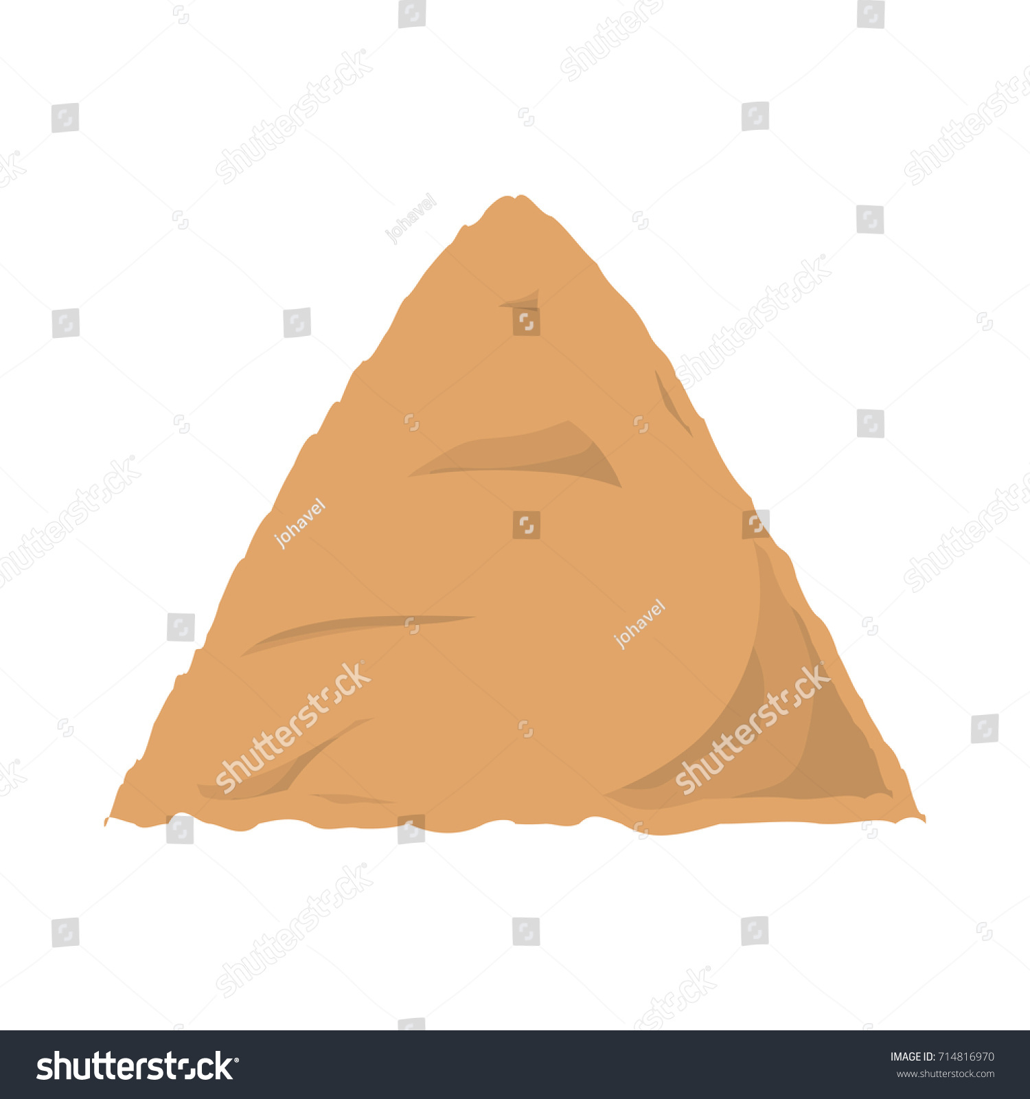 Construction Sand Vector Illustration Stock Vector (Royalty Free) 714816970