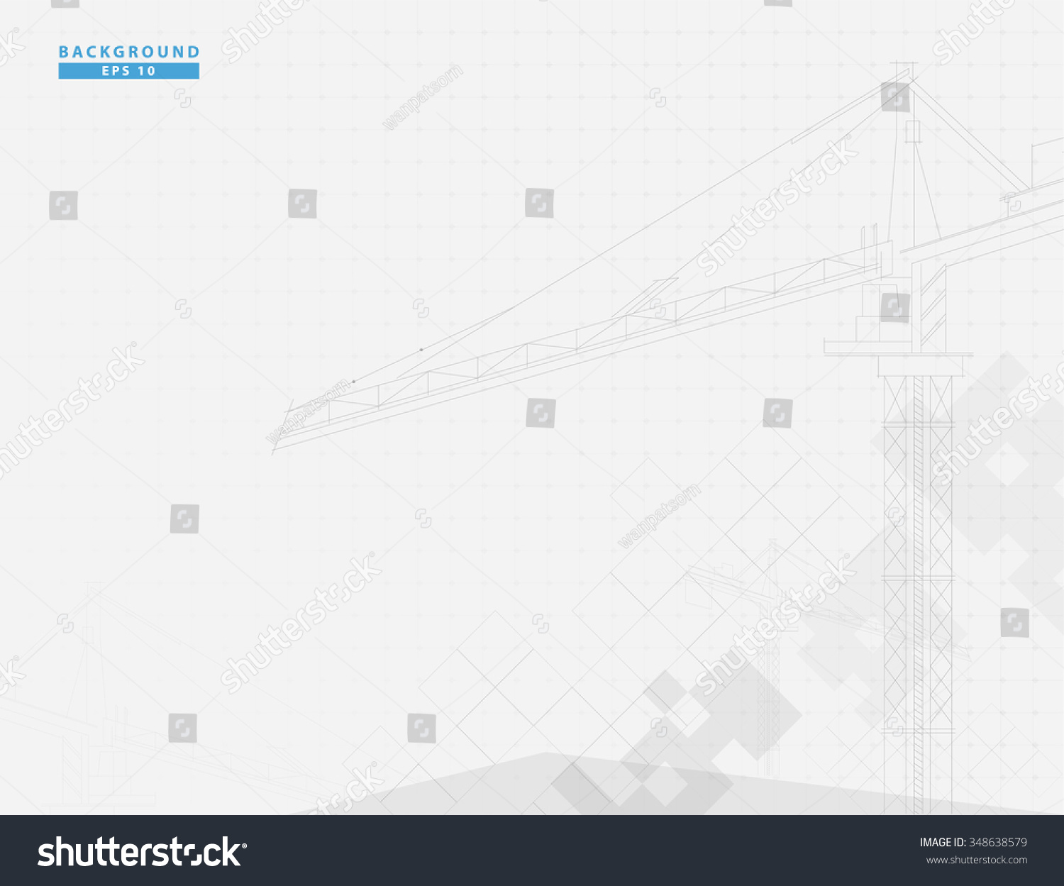 Construction Site Vector Design Stock Vector (Royalty Free) 348638579 ...