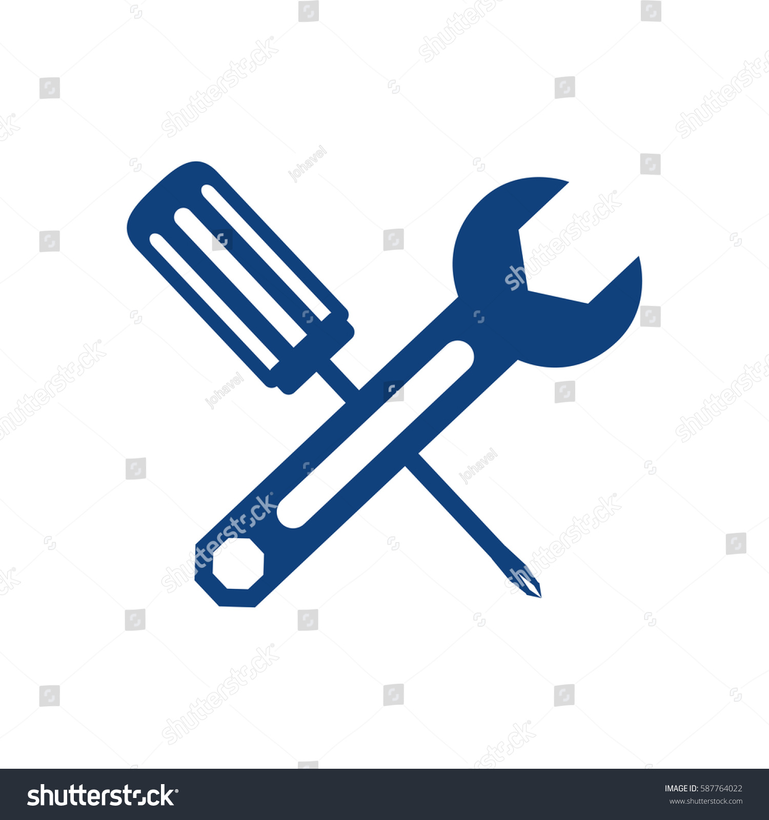 Construction Tools Symbol Icon Vector Illustration Stock Vector ...