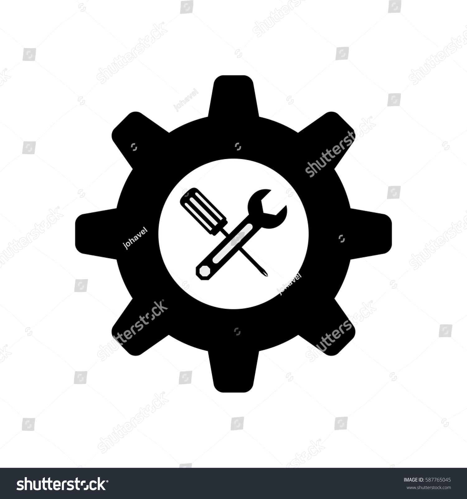 Construction Tools Symbol Icon Vector Illustration Stock Vector ...