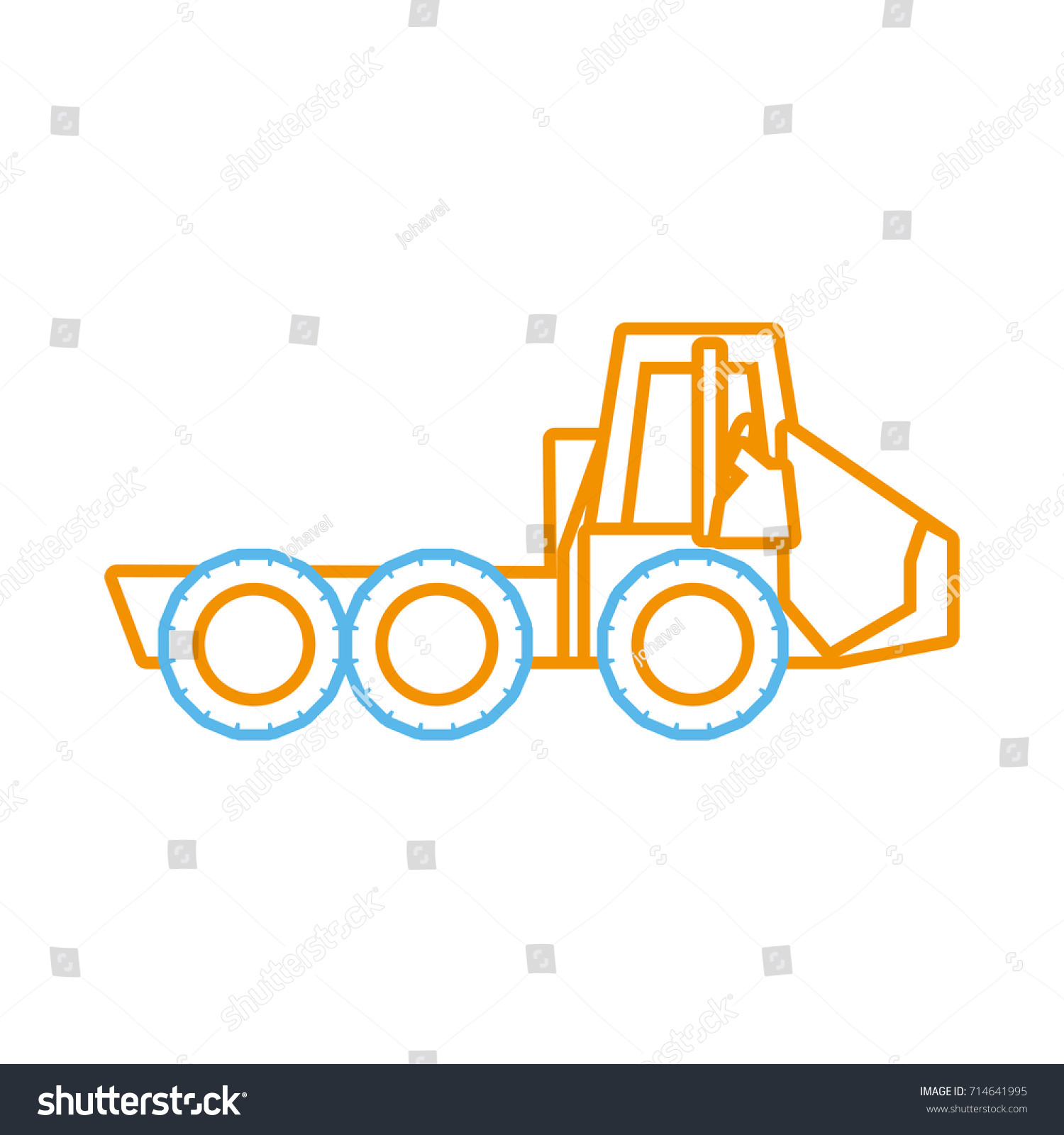 Construction Truck Icon Stock Vector (Royalty Free) 714641995 ...