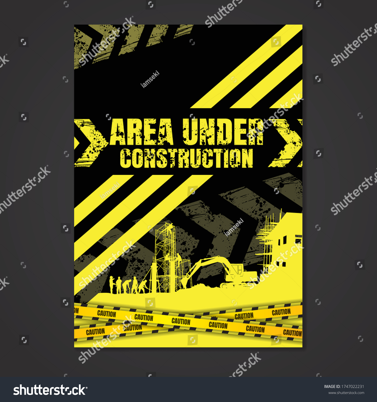 Construction Vector Backgroundconstruction Info Graphics Book Stock ...