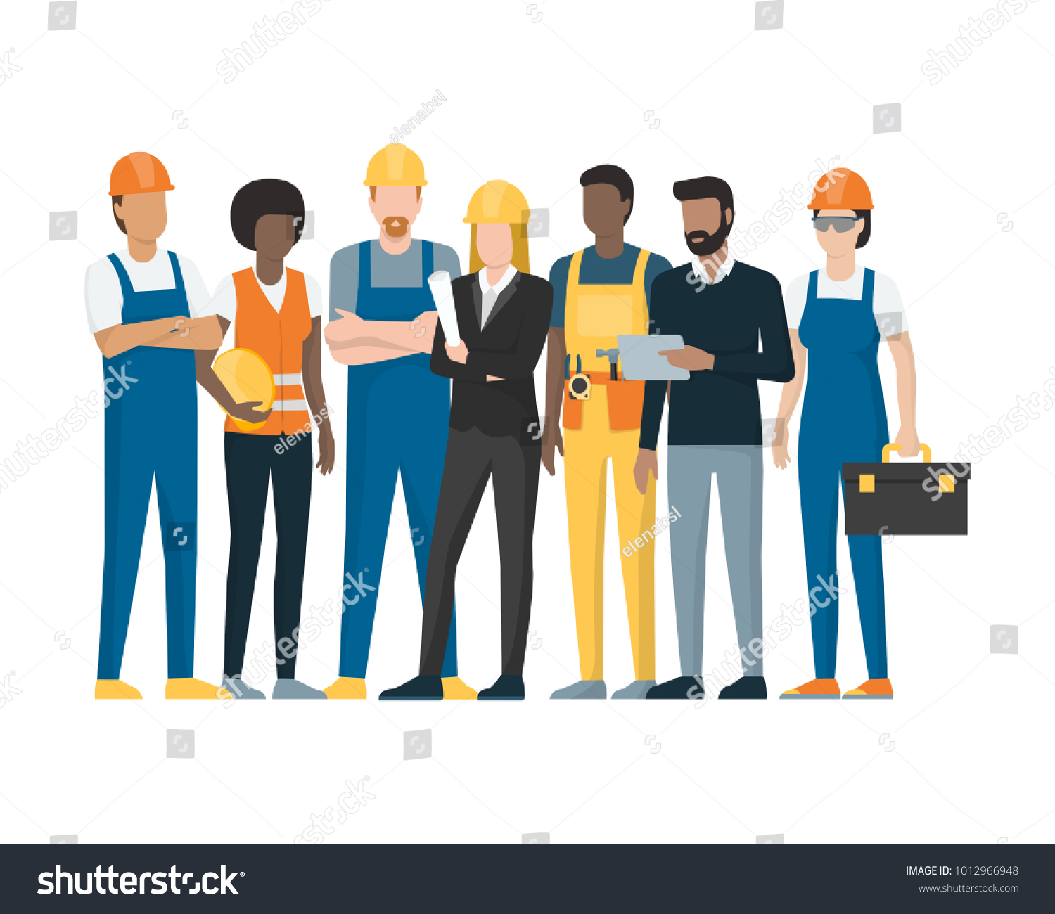 2,349 Builders standing together Images, Stock Photos & Vectors ...