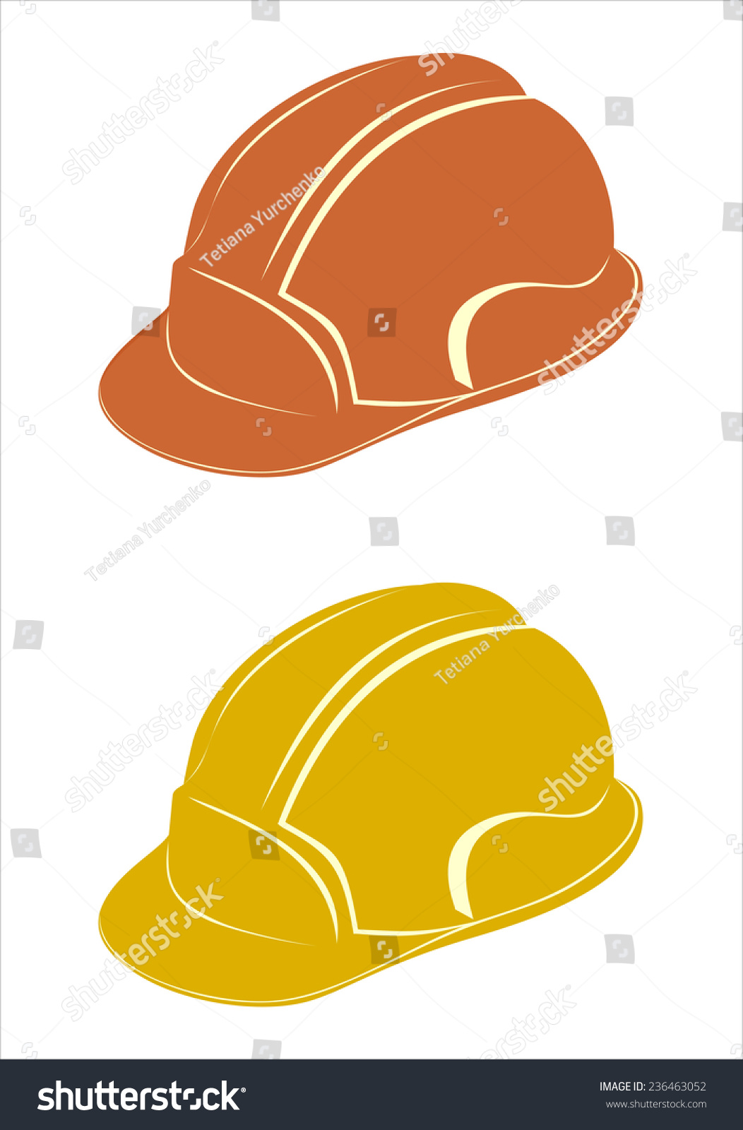 Construction Workers Hard Hat Stock Vector (Royalty Free) 236463052