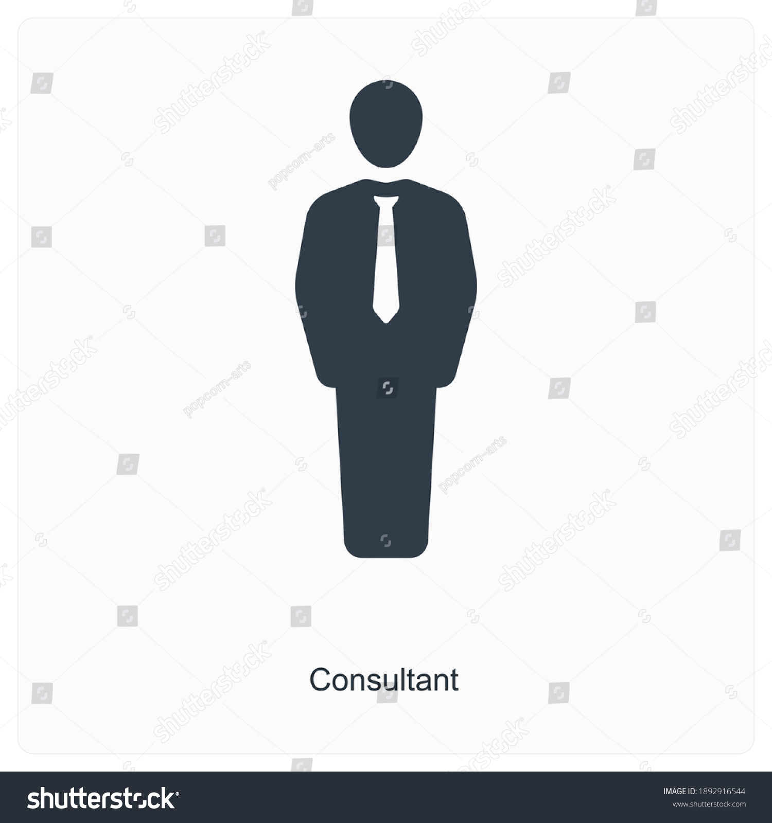 Consultant Advisor Icon Concept Stock Vector (Royalty Free) 1892916544 ...