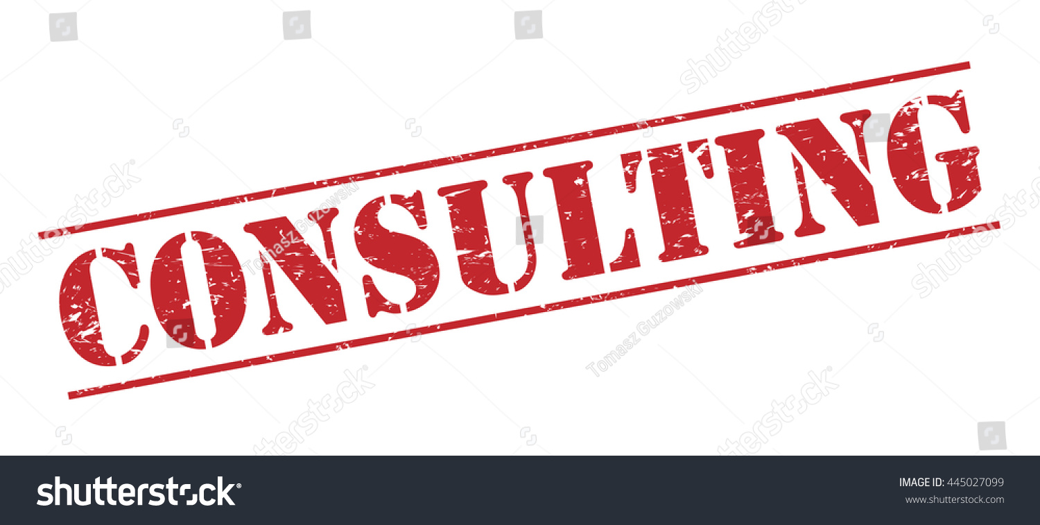 Consulting Vector Stamp On White Background Stock Vector (Royalty Free ...