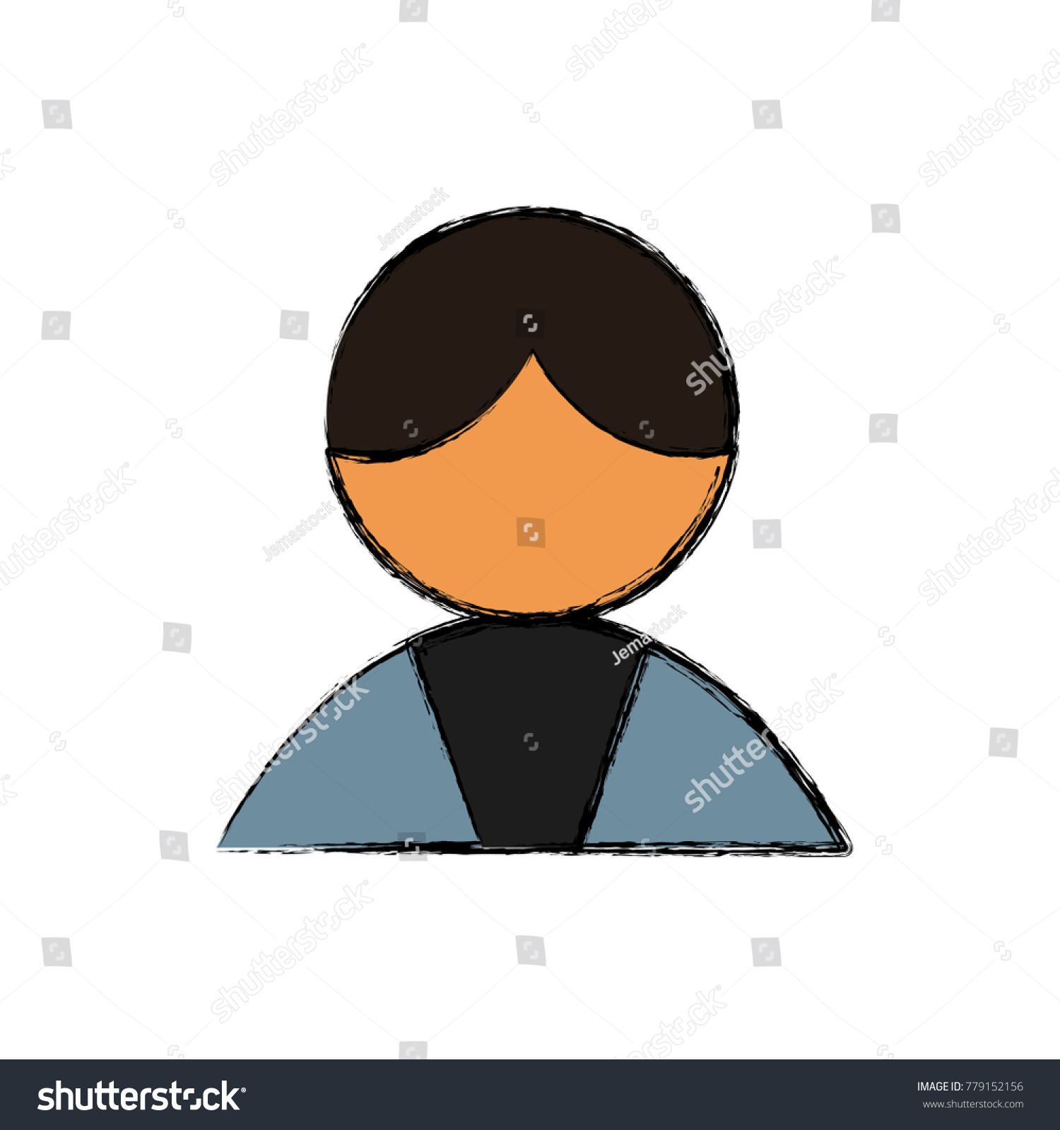 Contact Avatar Symbol Stock Vector (Royalty Free) 779152156