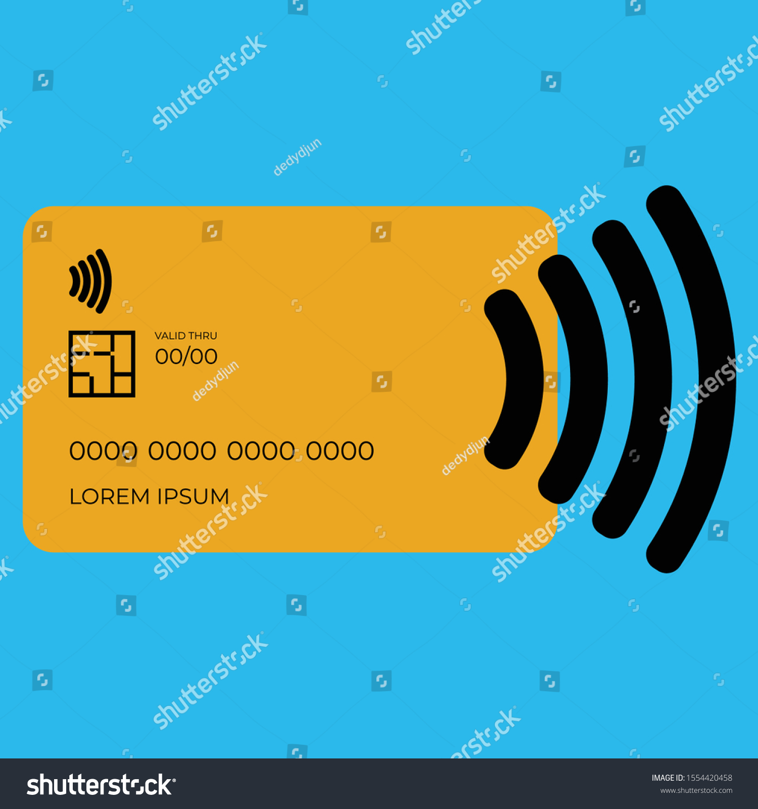 Contactless Payment Modern Payment Technology Stock Vector (Royalty ...