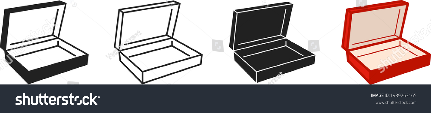 Container Box Icon Vector Stock Vector (Royalty Free) 1989263165 ...