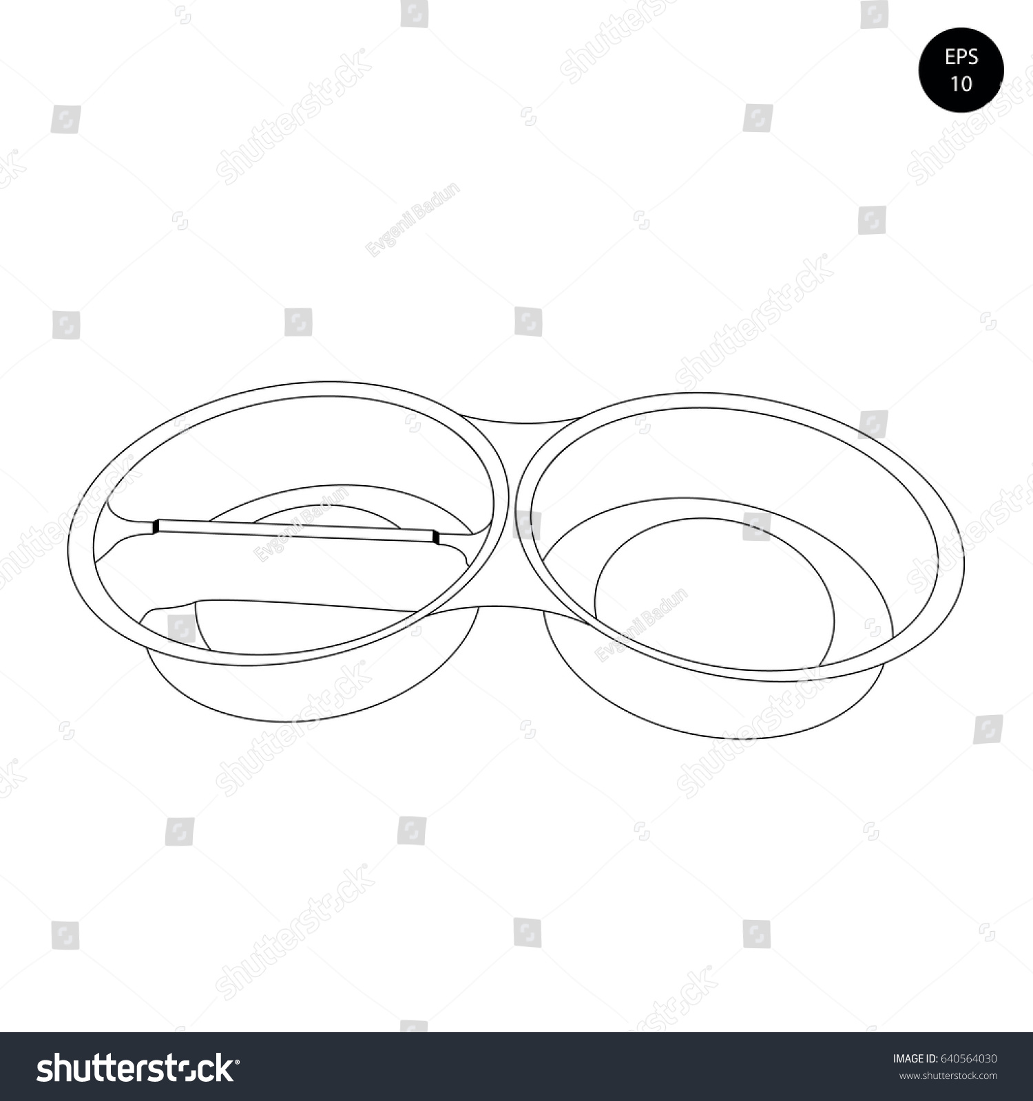 Container 3 Compartments Container Transportation Vector Stock Vector ...