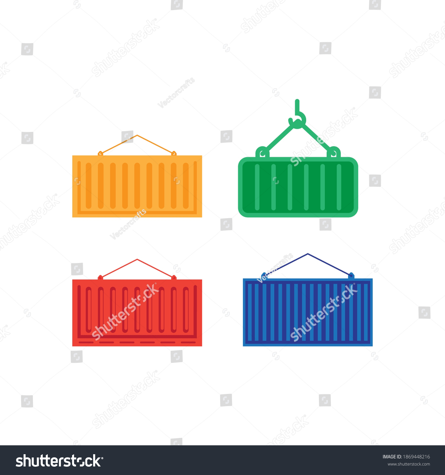 Container Icon Design Template Vector Isolated Stock Vector (Royalty ...