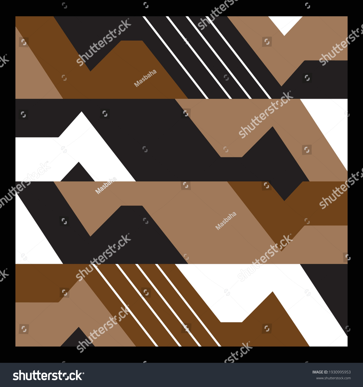 Contemporary Pattern Hijab Design Stock Vector (Royalty Free ...