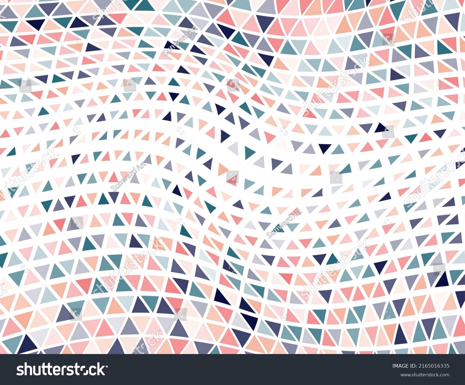 Contemporary Triangles Halftone Wallpaper Triangular Elements Stock ...