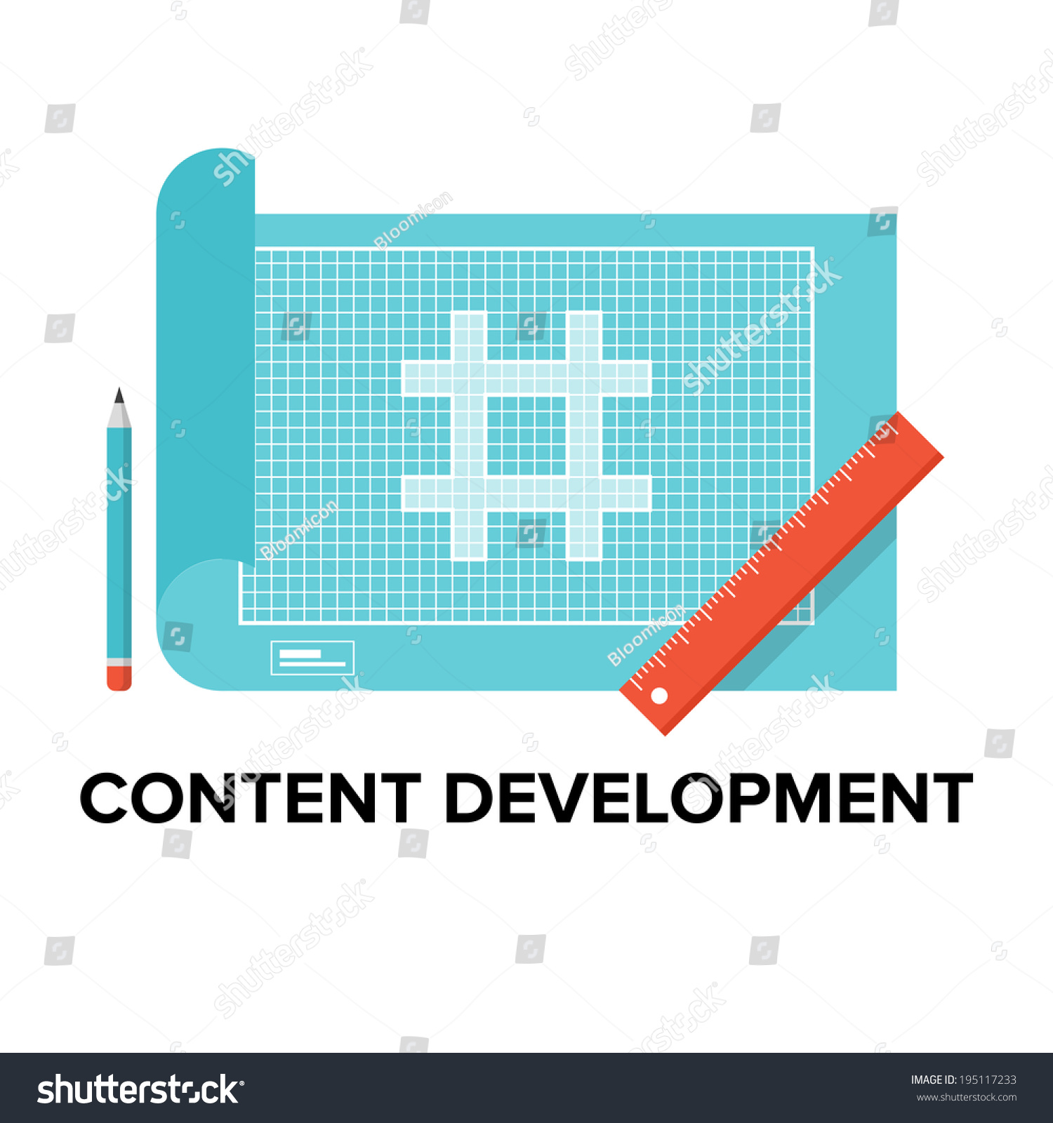 Content Development Process Web Design Website Stock Vector (Royalty ...