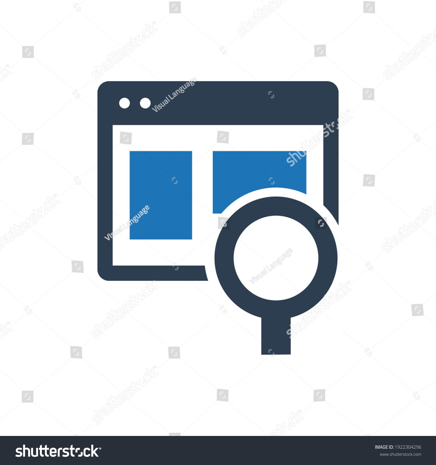 Content Research Icon Simple Vector Illustration Stock Vector (Royalty ...