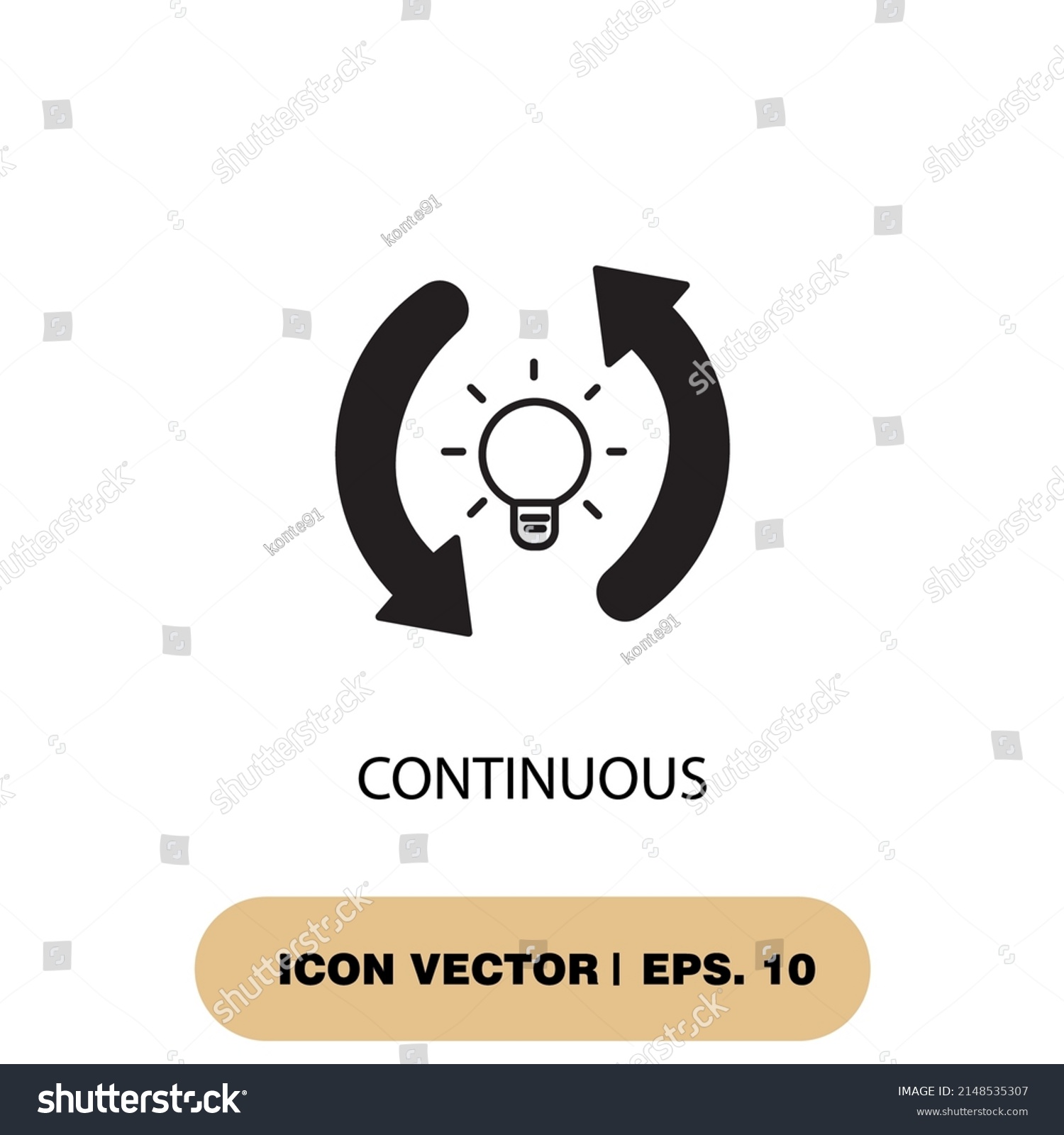 Continuous Icons Symbol Vector Elements Infographic Stock Vector ...
