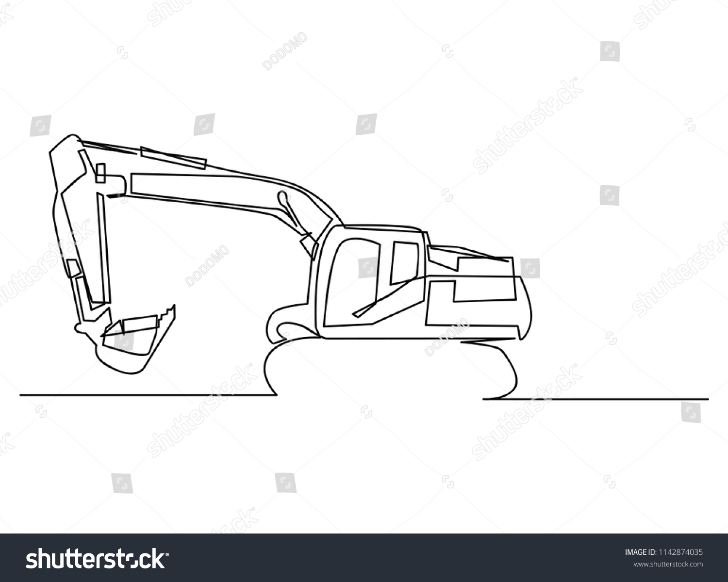 Continuous Line Art One Line Drawing Stock Vector (Royalty Free) 1142874035