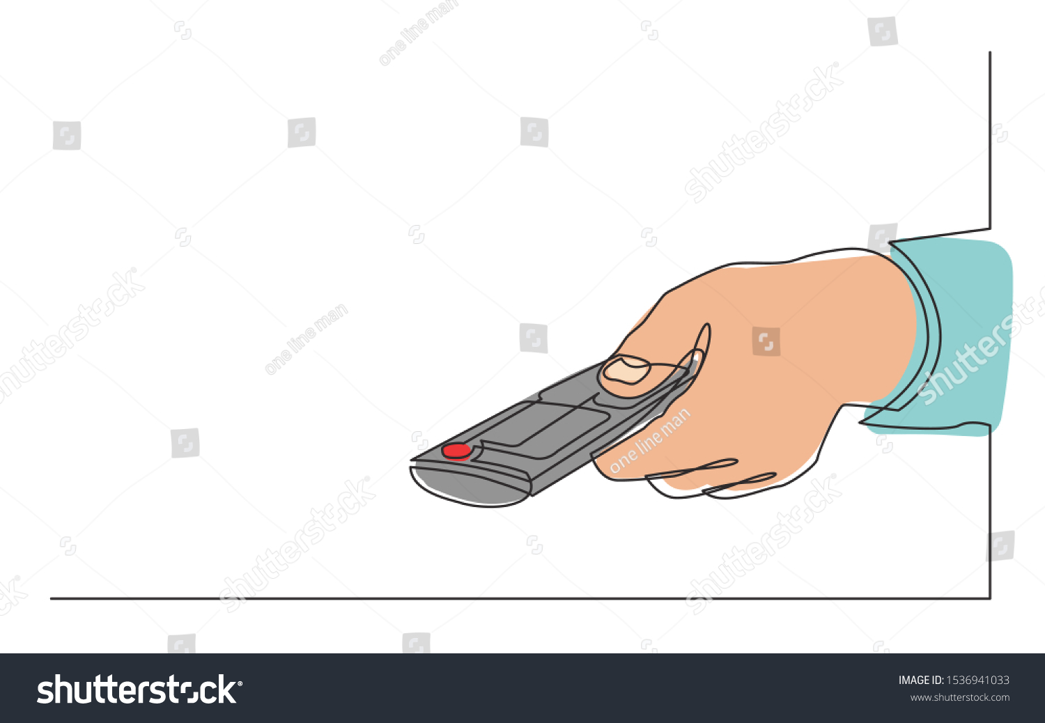 Continuous Line Drawing Hand Clicking Remote: เวกเตอร์สต็อก (ปลอดค่า ... Continuous Line Drawing Hand Clicking Remote: เวกเตอร์สต็อก (ปลอดค่า ...
