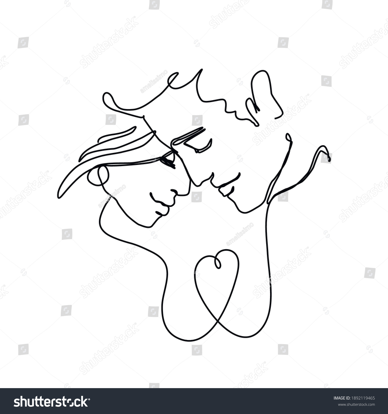 167,009 Couple love drawing Images, Stock Photos & Vectors | Shutterstock