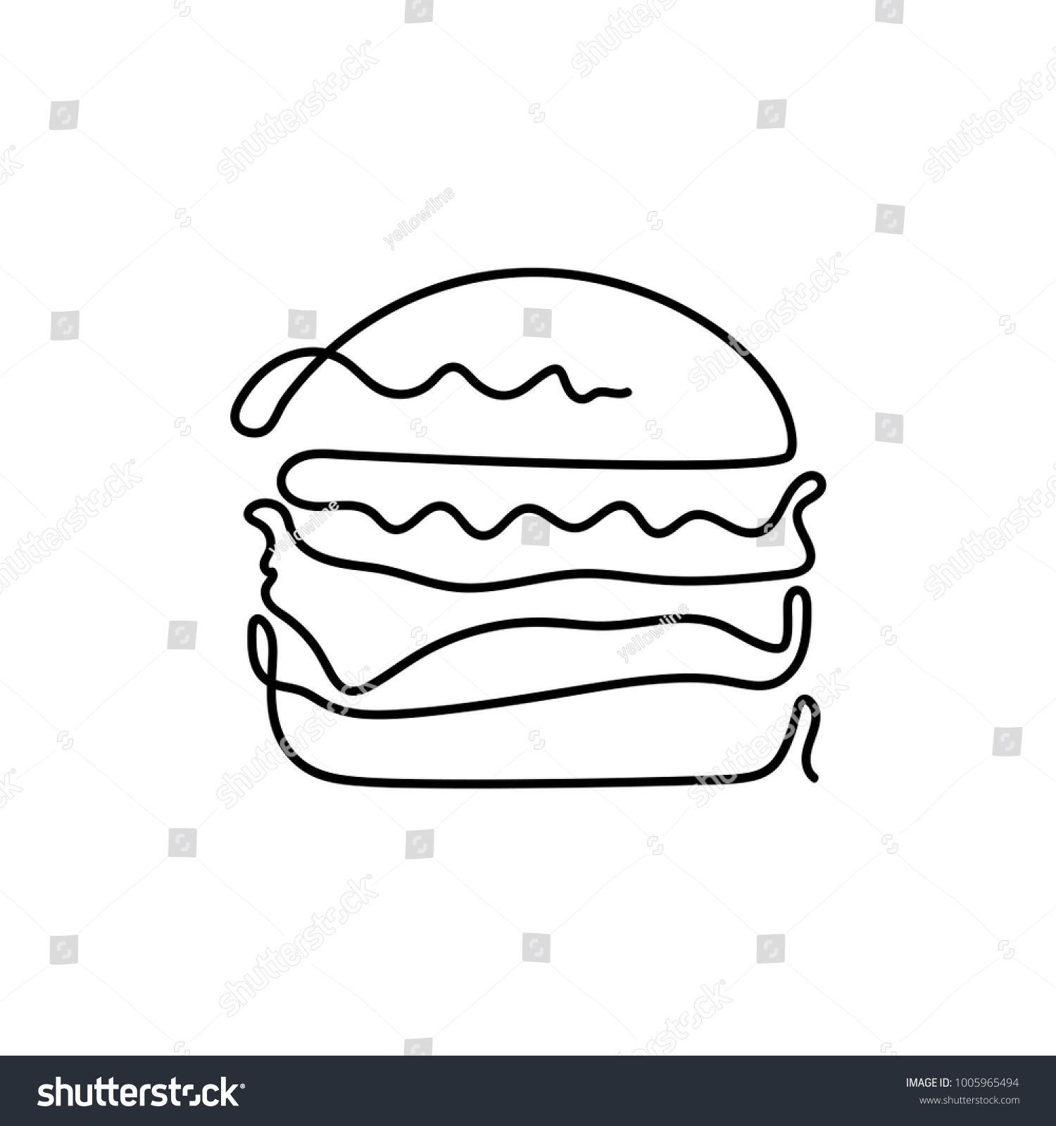 Continuous One Line Drawing Burger: เวกเตอร์สต็อก (ปลอดค่าลิขสิทธิ์ ... Continuous One Line Drawing Burger: เวกเตอร์สต็อก (ปลอดค่าลิขสิทธิ์ ...