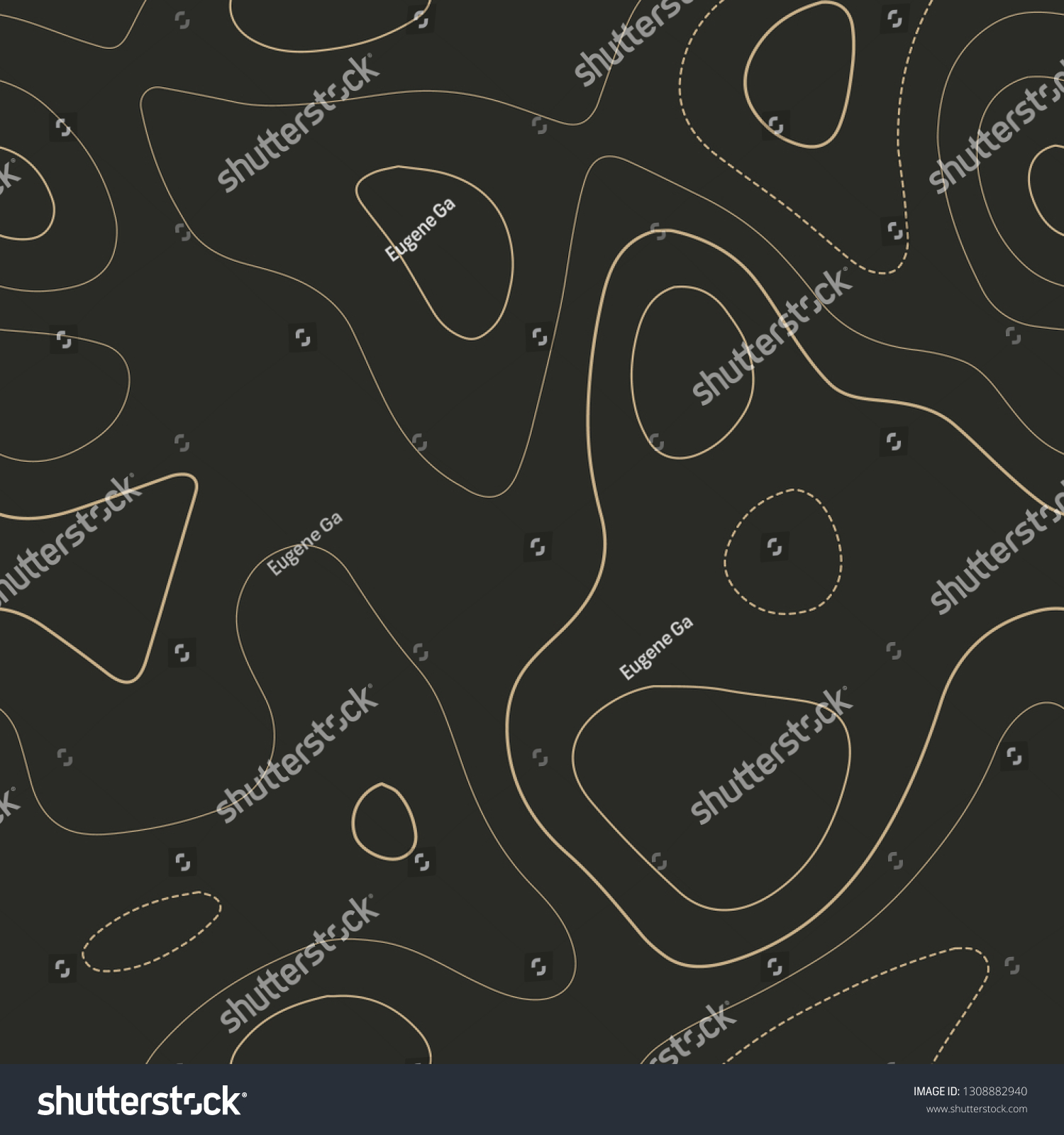 Contour Lines Seamless Design Captivating Tileable Stock Vector ...