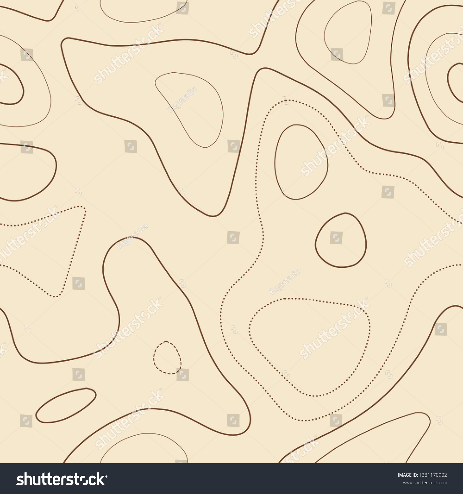 Contour Lines Seamless Design Captivating Tileable Stock Vector ...