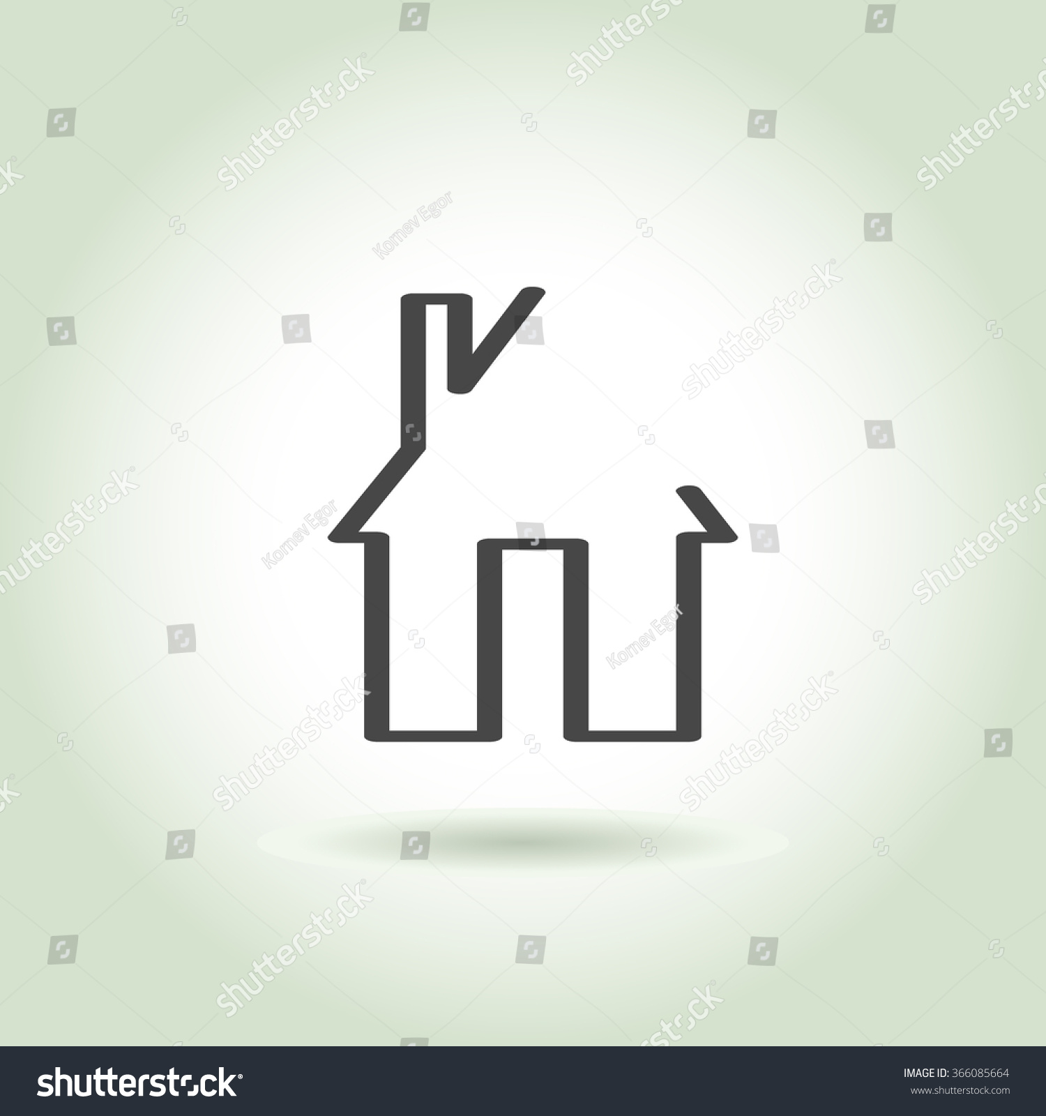 Contour Logo Email Vector Stock Vector (Royalty Free) 366085664 ...