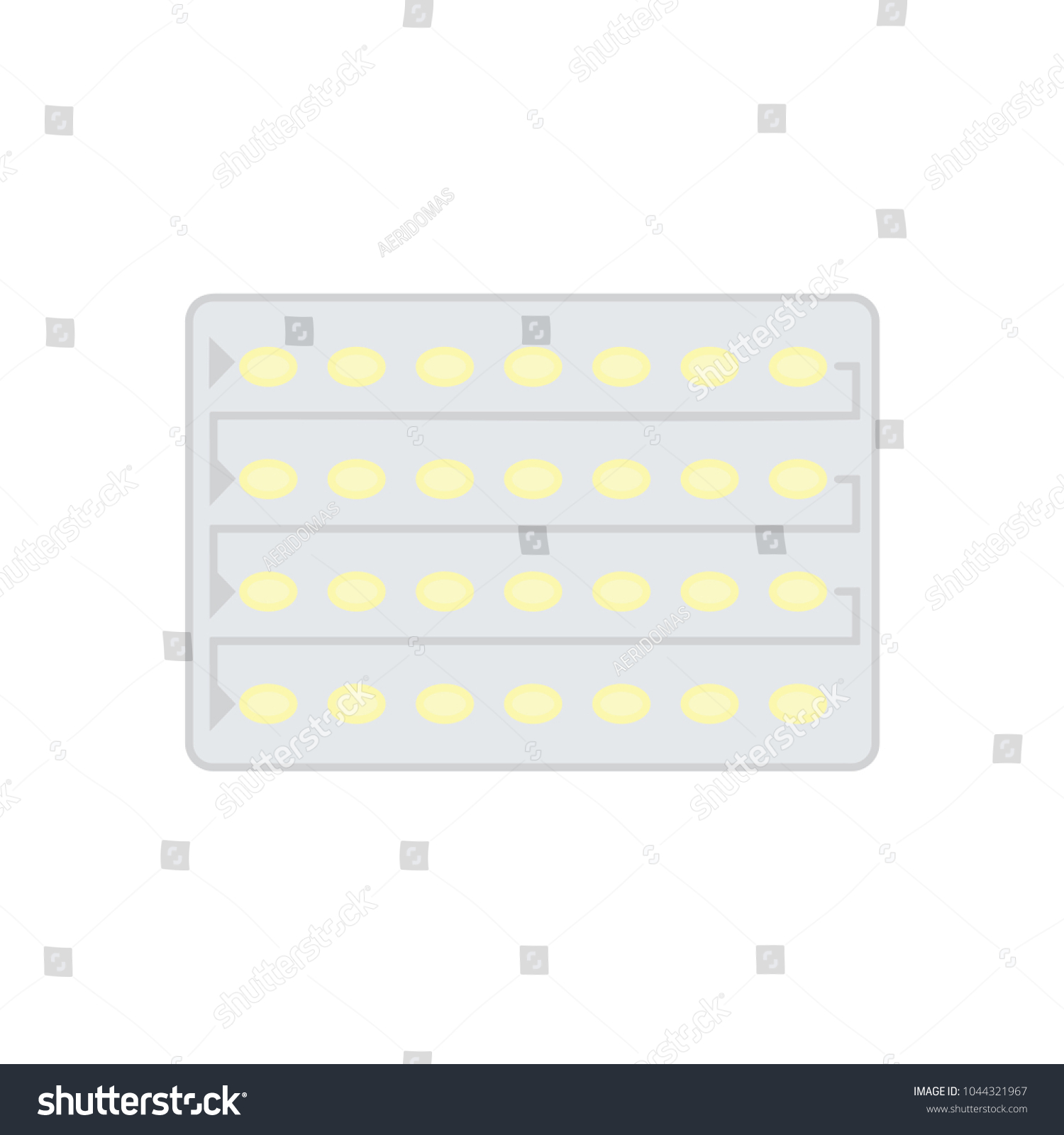 Contraception Pills Vector Stock Vector (Royalty Free) 1044321967 ...