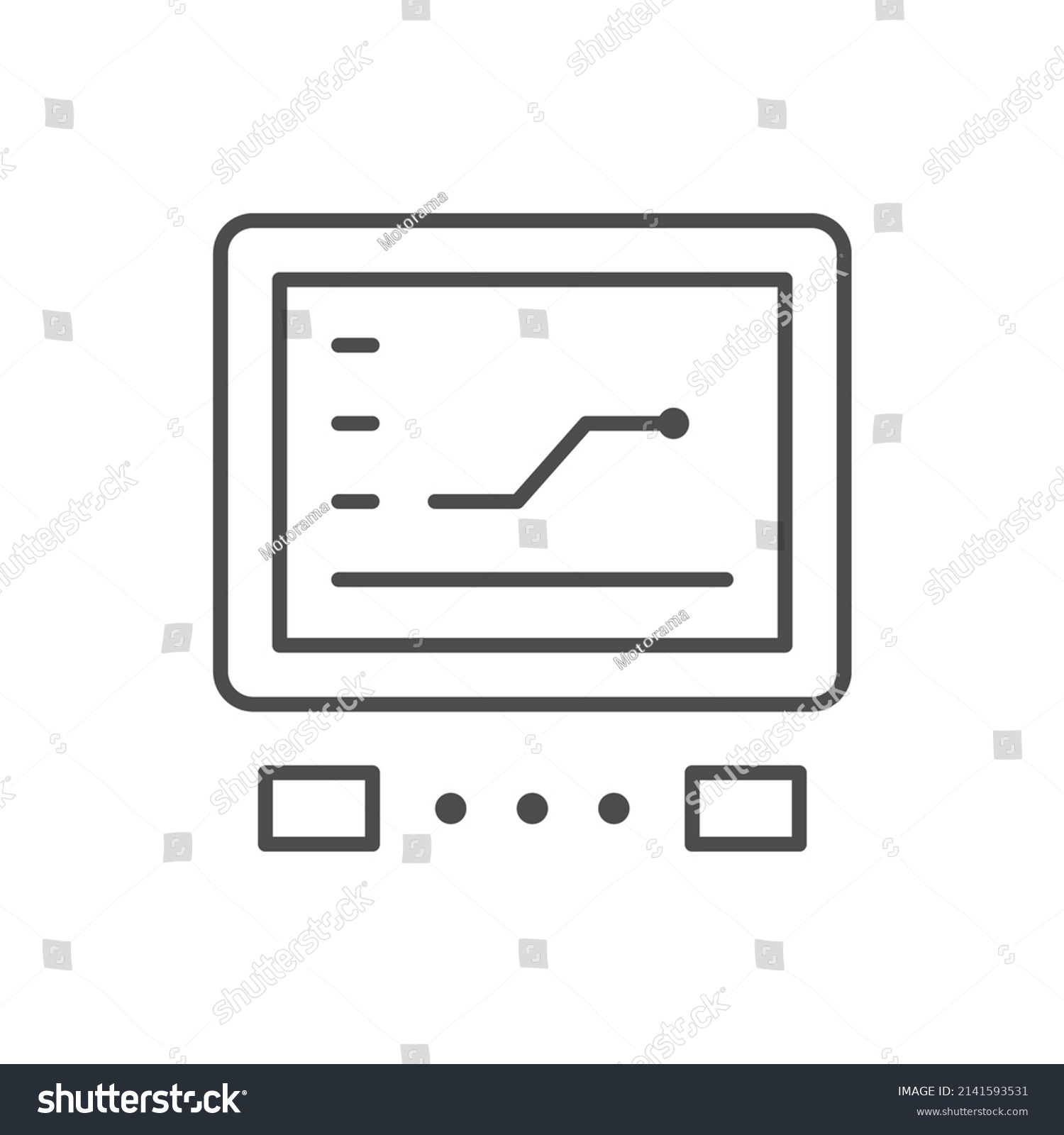 Control Panel Line Outline Icon Stock Vector (Royalty Free) 2141593531 ...