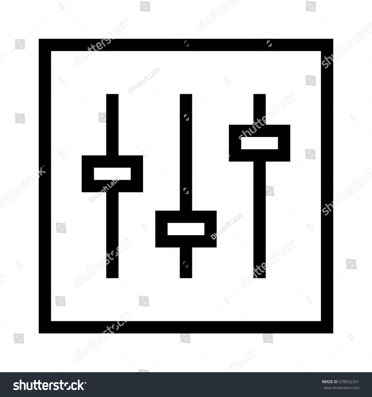 Control Room Icon Stock Vector (Royalty Free) 678532351