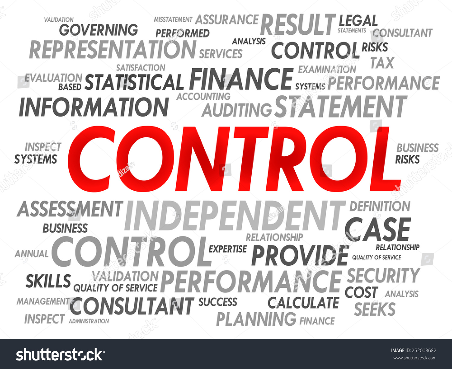 Control Word Cloud Business Concept Stock Vector (Royalty Free ...