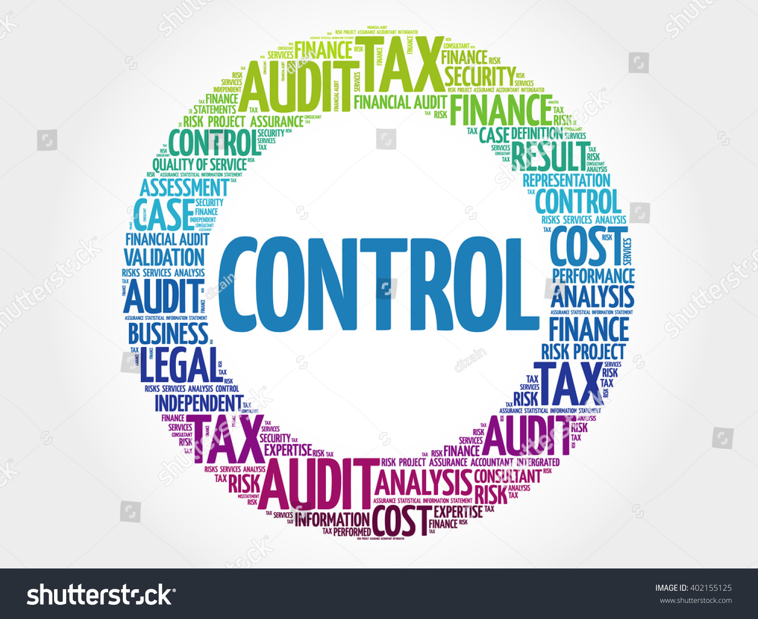 Control Word Cloud Business Concept Stock Vector (Royalty Free ...