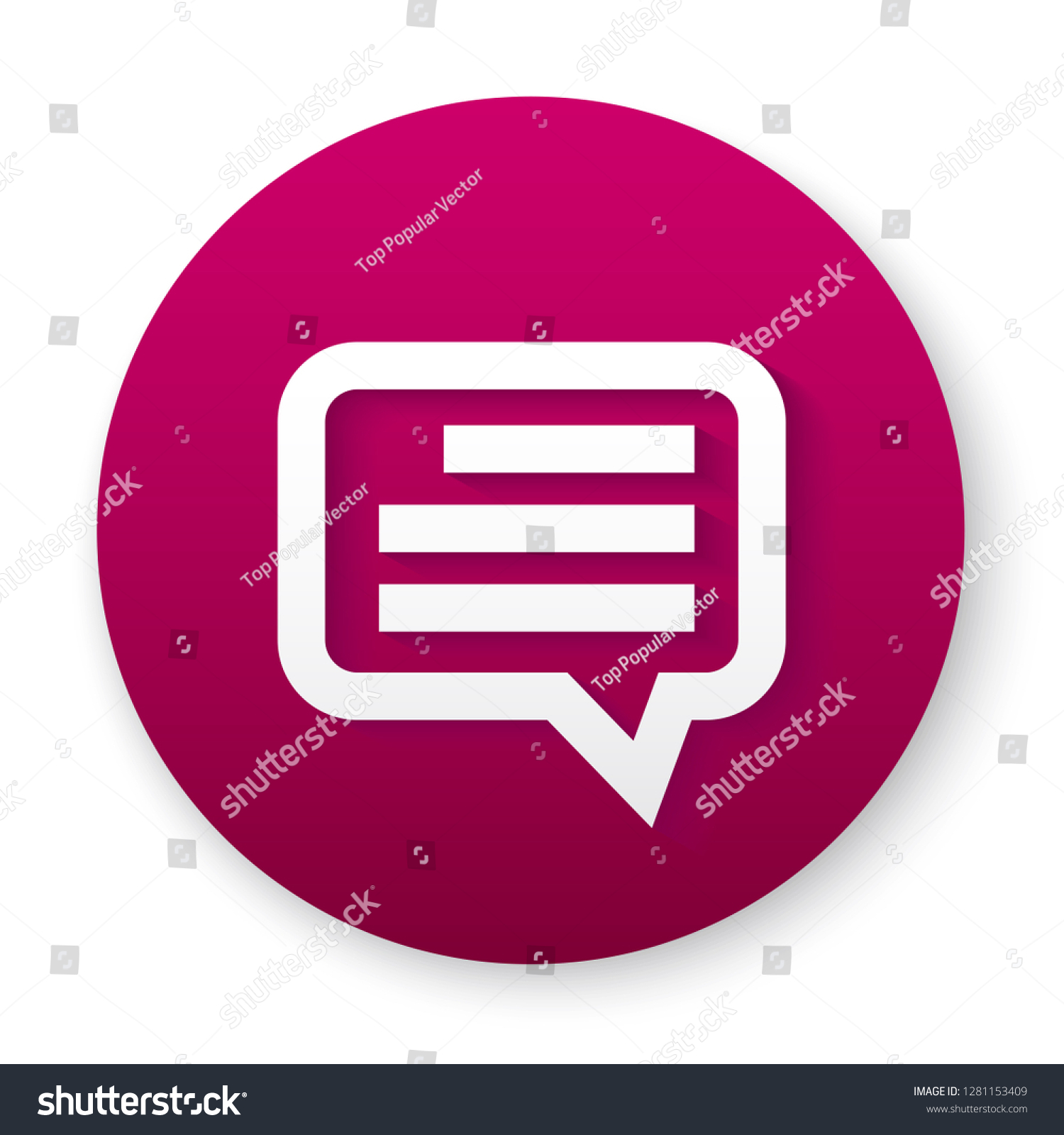 Conversation Outline Icon Vector Illustration Stock Vector (Royalty ...
